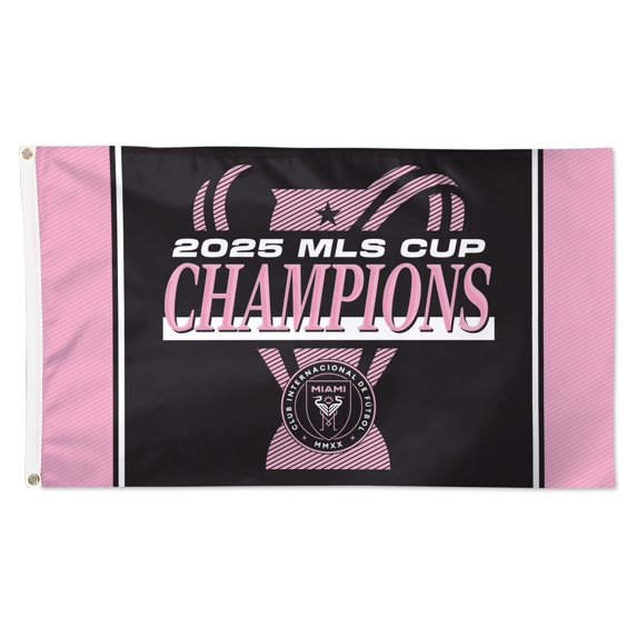 WinCraft Inter Miami CF 2025 MLS Cup Champions Locker Room 3' x 5 ...