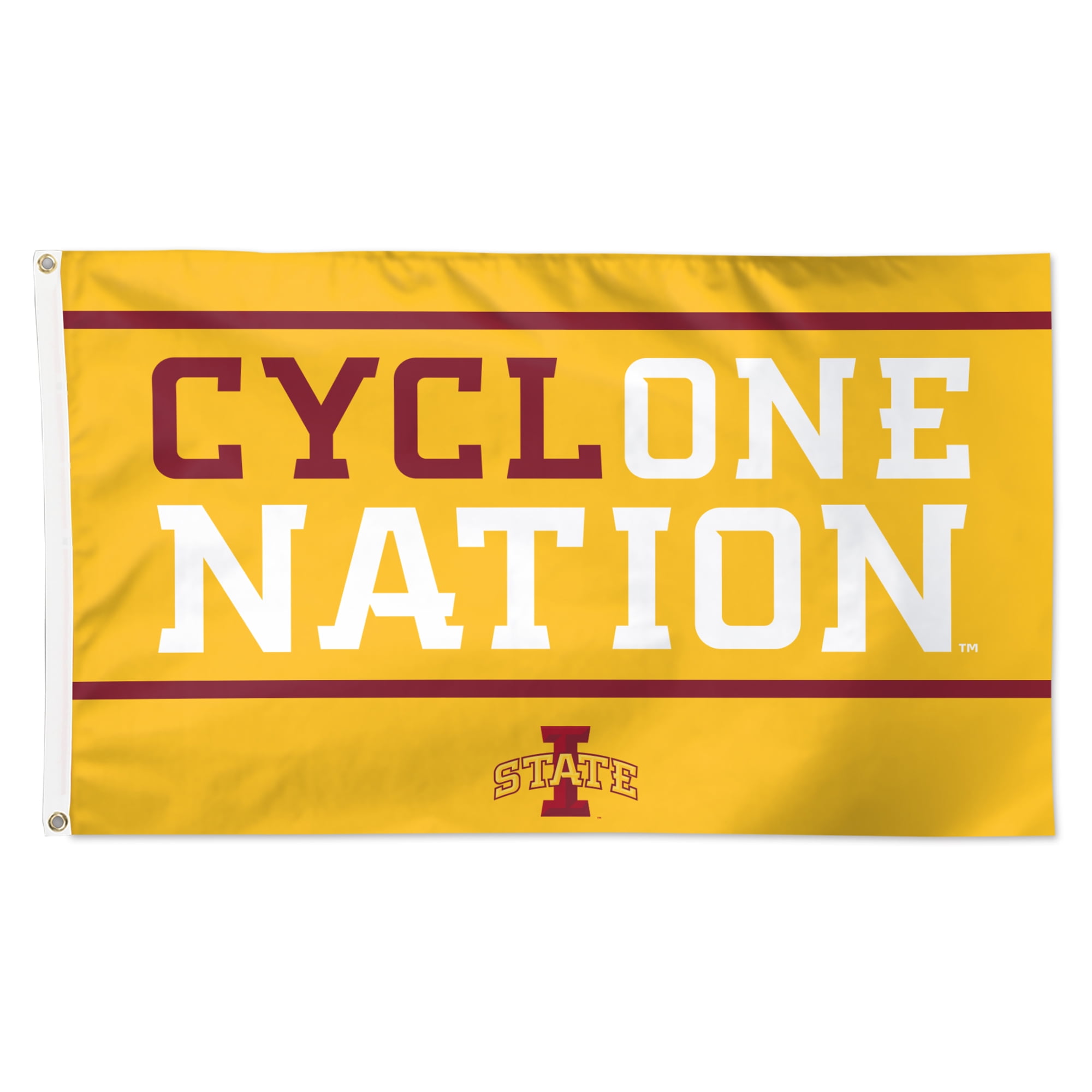 WinCraft Iowa State Cyclones 3' x 5' Single-Sided Deluxe Team Slogan ...