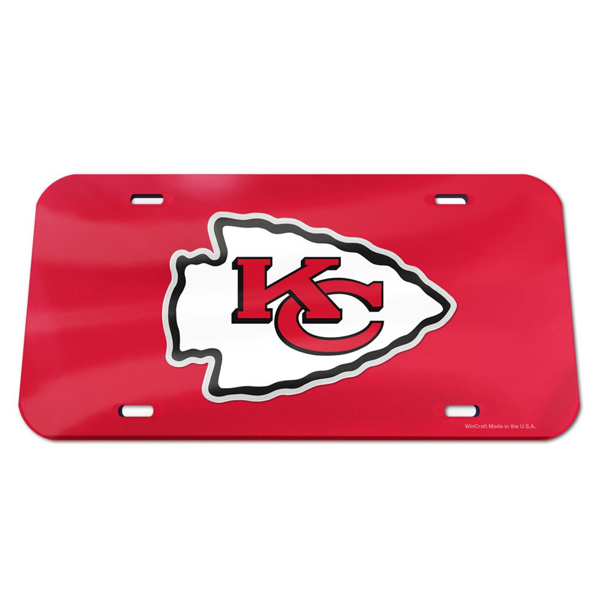 WinCraft Kansas City Chiefs Logo Crystal Mirror License Plate - Walmart.com