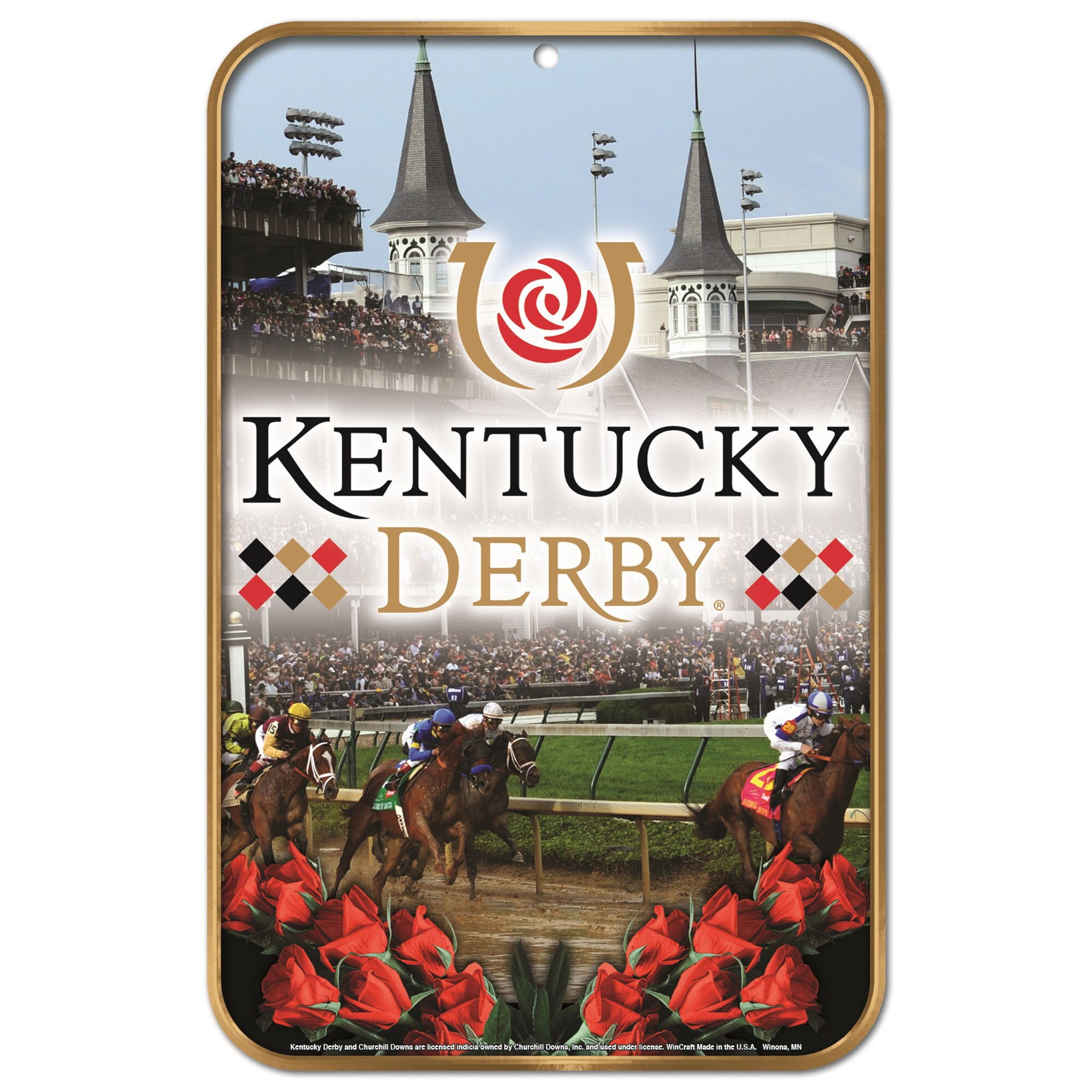 WinCraft Kentucky Derby 11" x 17" Racing Horses Sign - Walmart.com