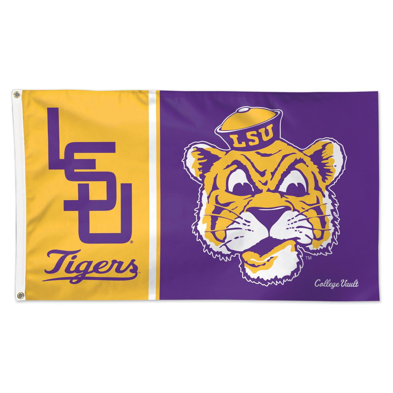 WinCraft LSU Tigers Single-Sided College Vault Deluxe Flag - Walmart.com