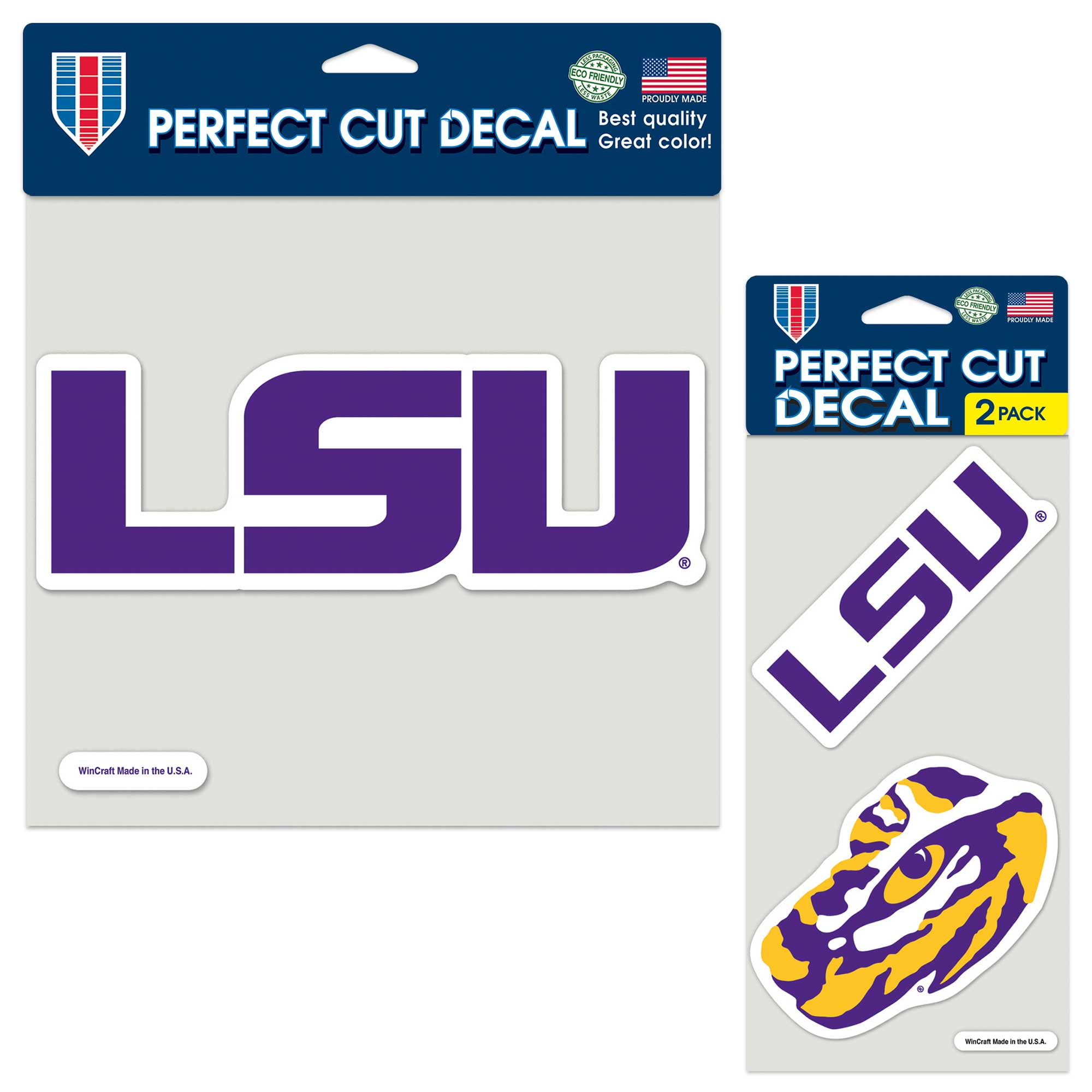 WinCraft LSU Tigers Three-Pack Perfect Cut Decal Sheet - Walmart.com