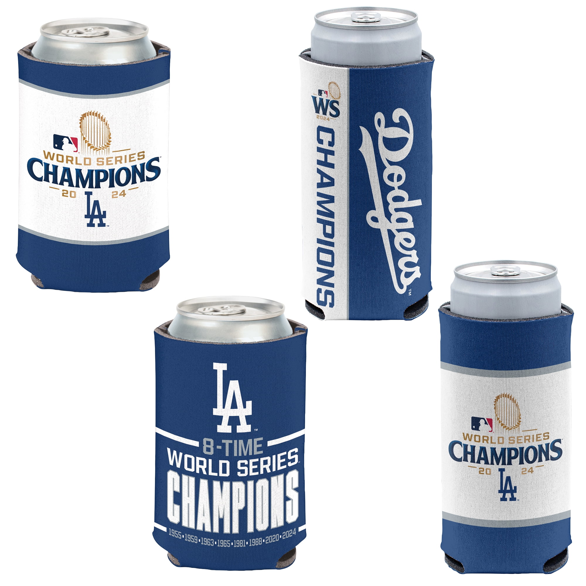 WinCraft Los Angeles Dodgers 2024 World Series Champions Four-Pack 12oz ...