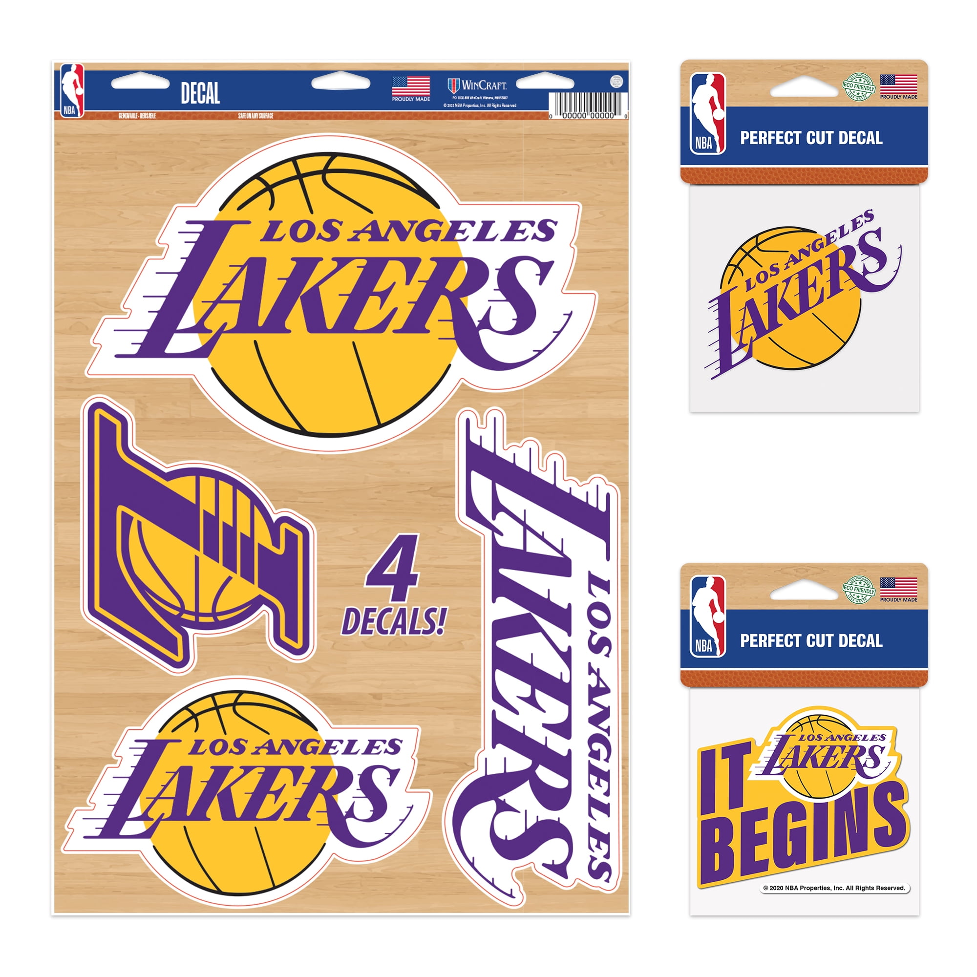 WinCraft Los Angeles Lakers Decal Variety Pack - Walmart.com