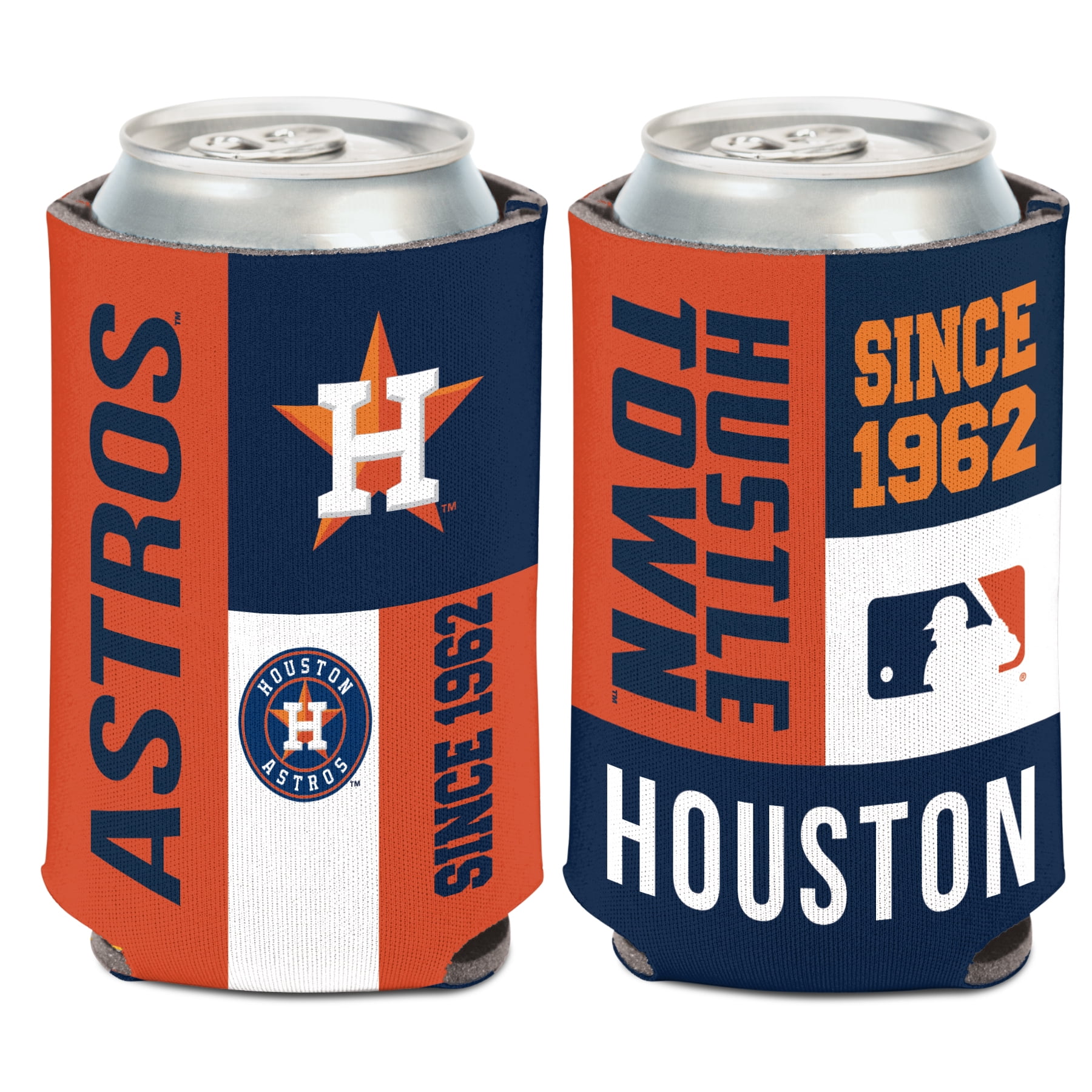 WinCraft MLB Houston Astros Color Block 12oz Can Cooler, Collapsible ...
