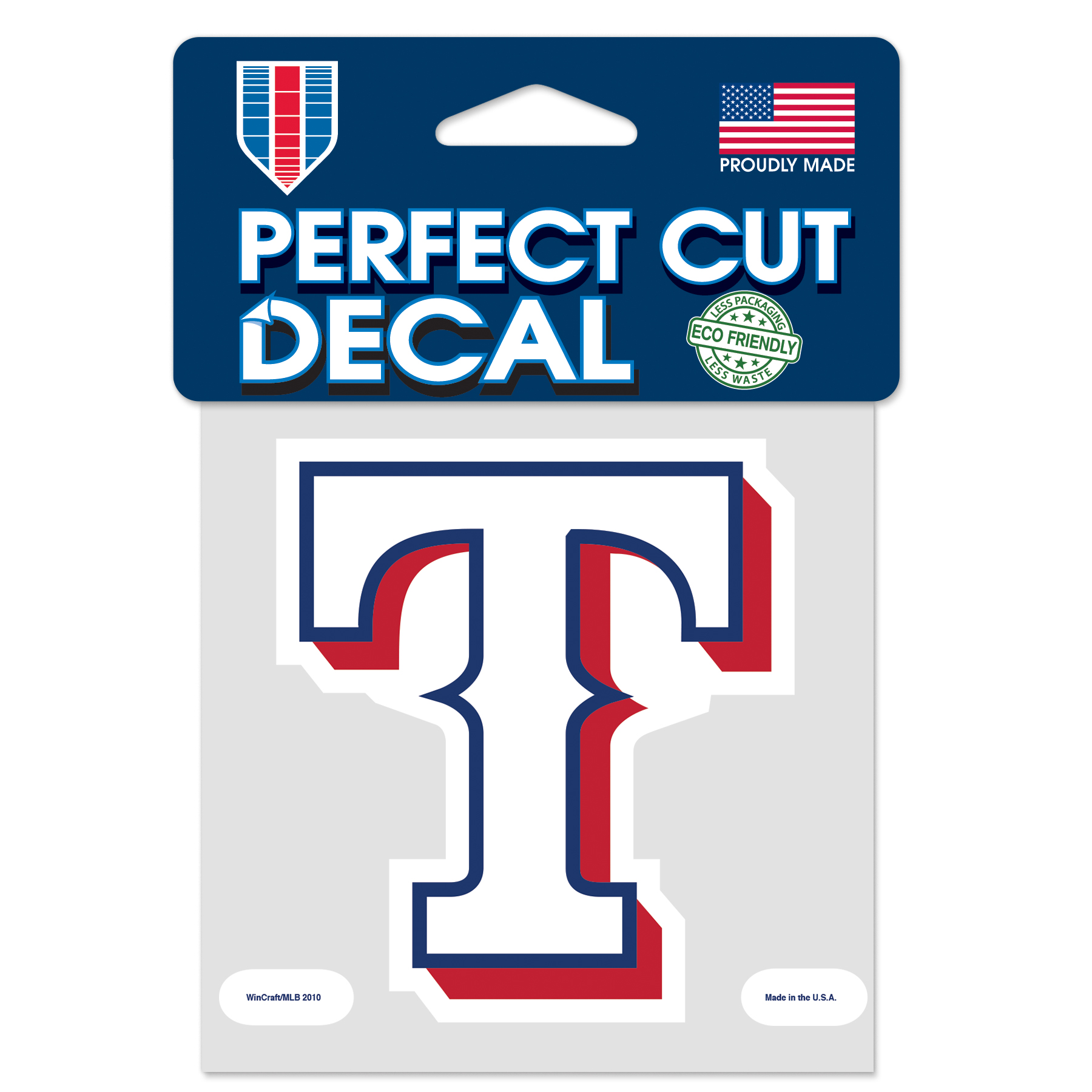 WinCraft MLB Texas Rangers Logo 4" x 4" Perfect Cut Decal - Walmart.com
