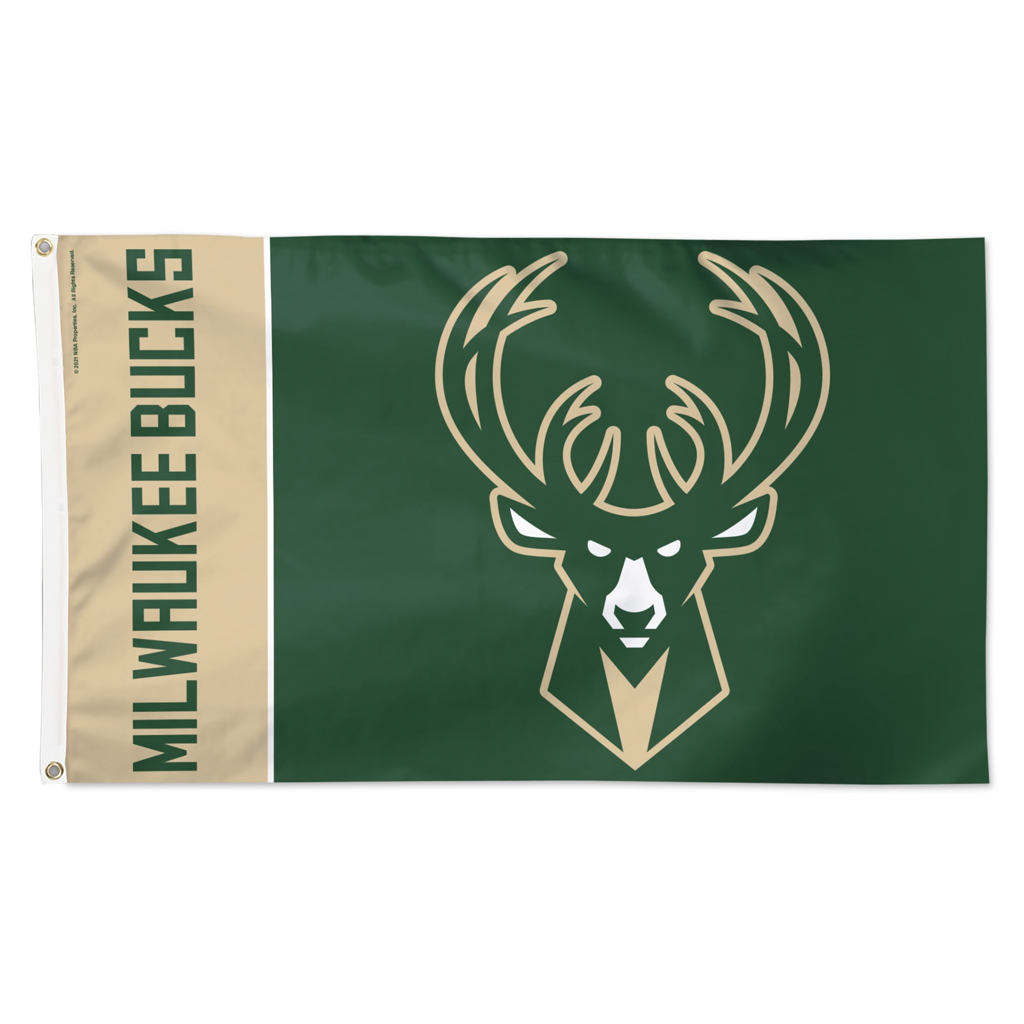 WinCraft Milwaukee Bucks 3' x 5' Single-Sided Inspired Block Deluxe ...