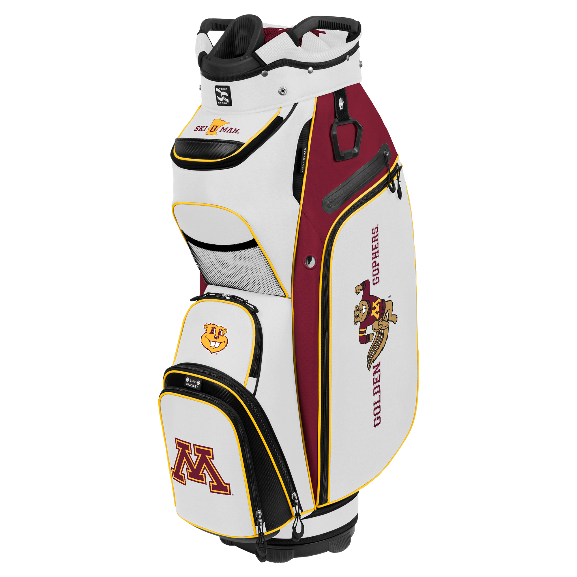 WinCraft Minnesota Golden Gophers Bucket III Cooler Cart Golf Bag ...