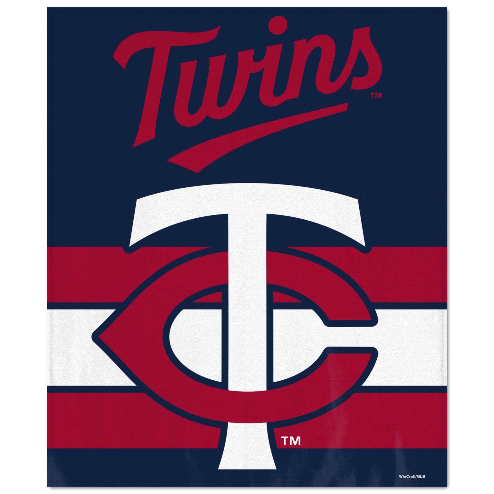 WinCraft Minnesota Twins Ultra Plush 50" x 60" Throw Blanket - Walmart.com