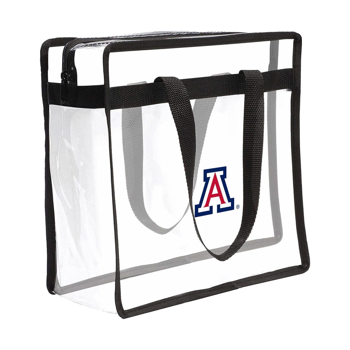 WinCraft NCAA Arizona Wildcats Clear Reusable Tote Bag, Black and White ...