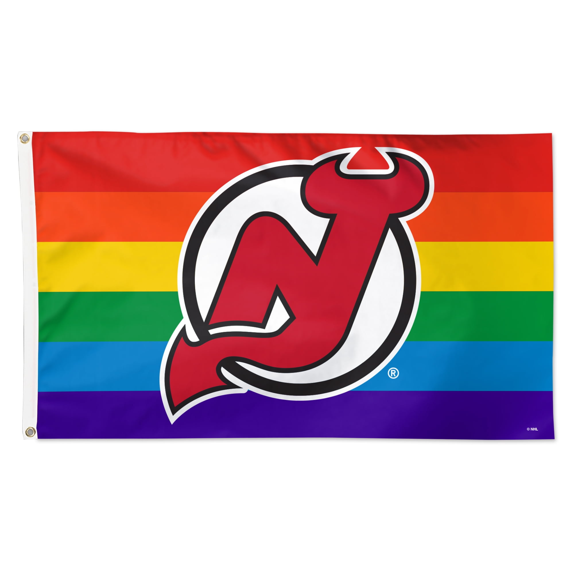WinCraft New Jersey Devils 3' x 5' Single-Sided Deluxe Team Pride Flag ...
