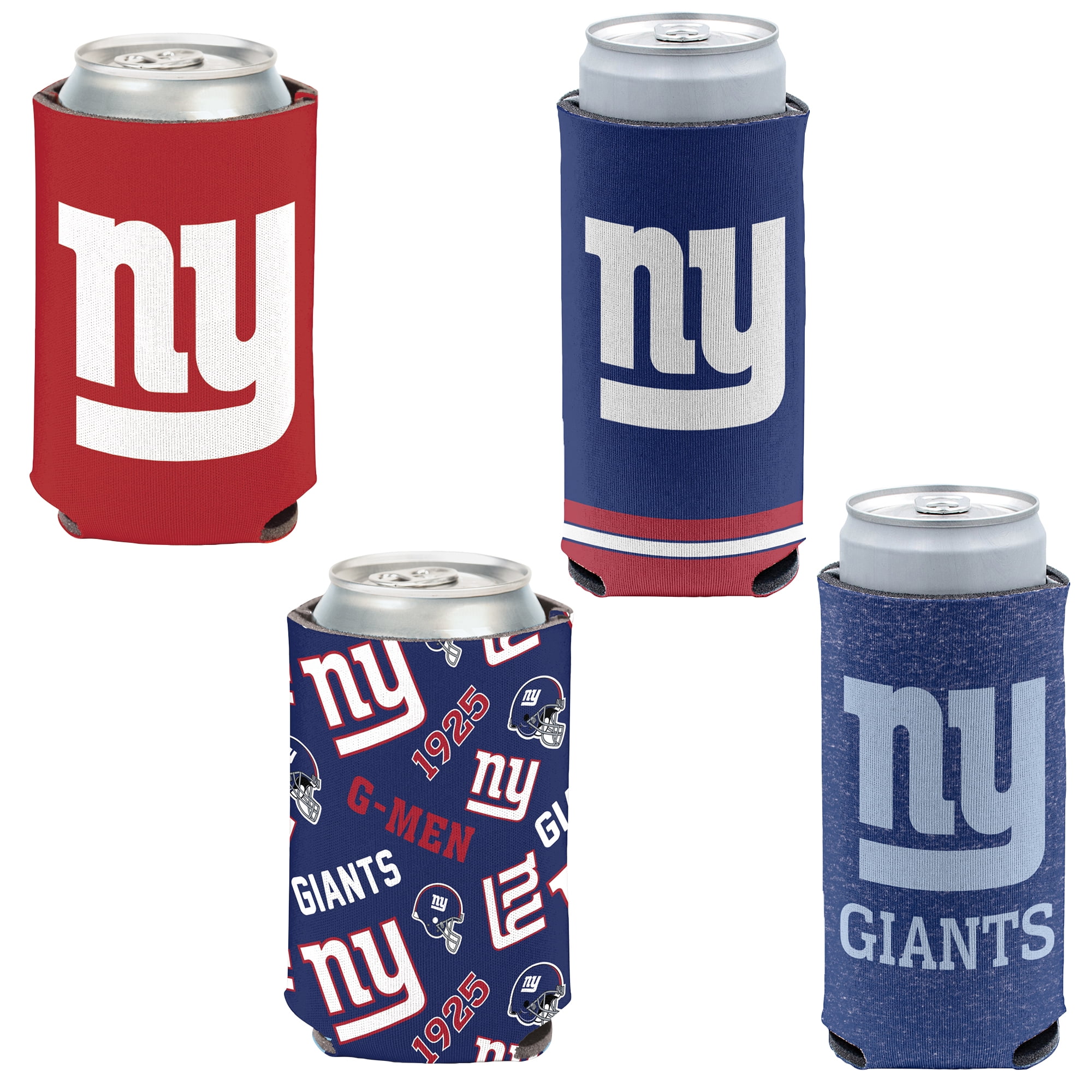 WinCraft New York Giants 4-Pack 12oz. Can & Slim Can Cooler Set ...