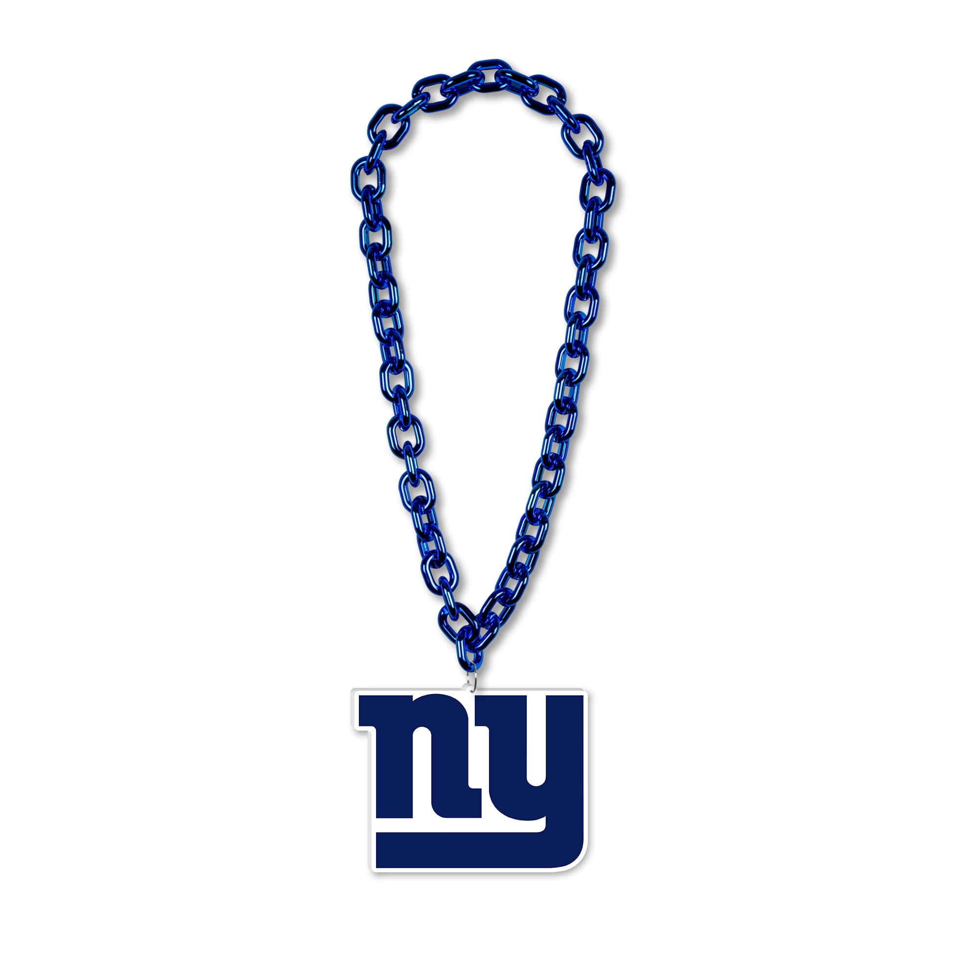Wraft Fanatics New York Giants Big Chain Logo Necklace, Plastic, 38 ...