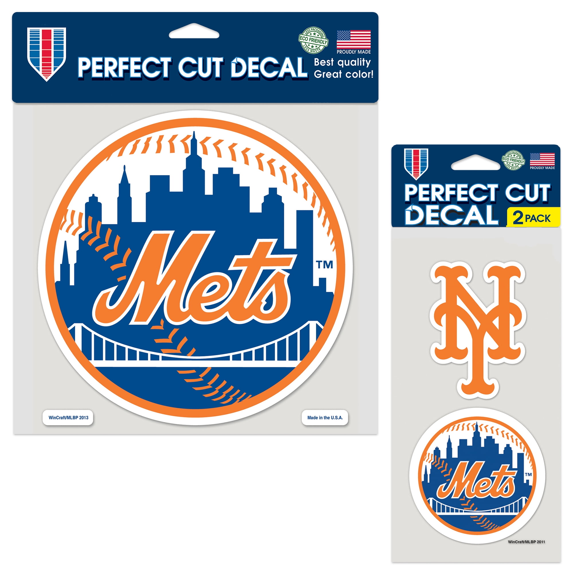 WinCraft New York Mets Perfect Cut Decal Two-Pack Set - Walmart.com
