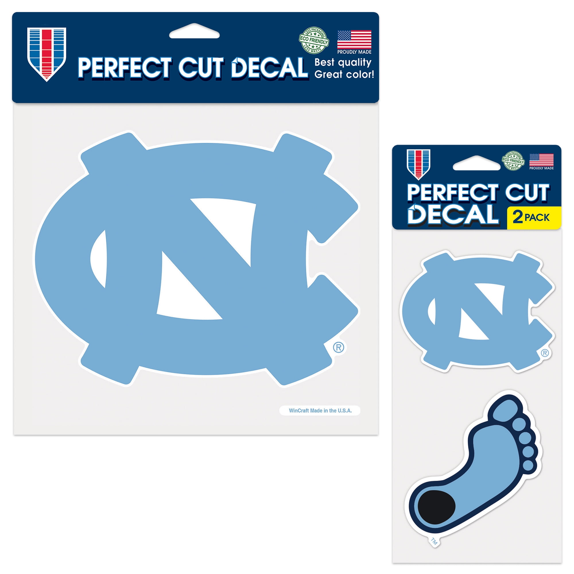 WinCraft North Carolina Tar Heels Three-Pack Perfect Cut Decals ...