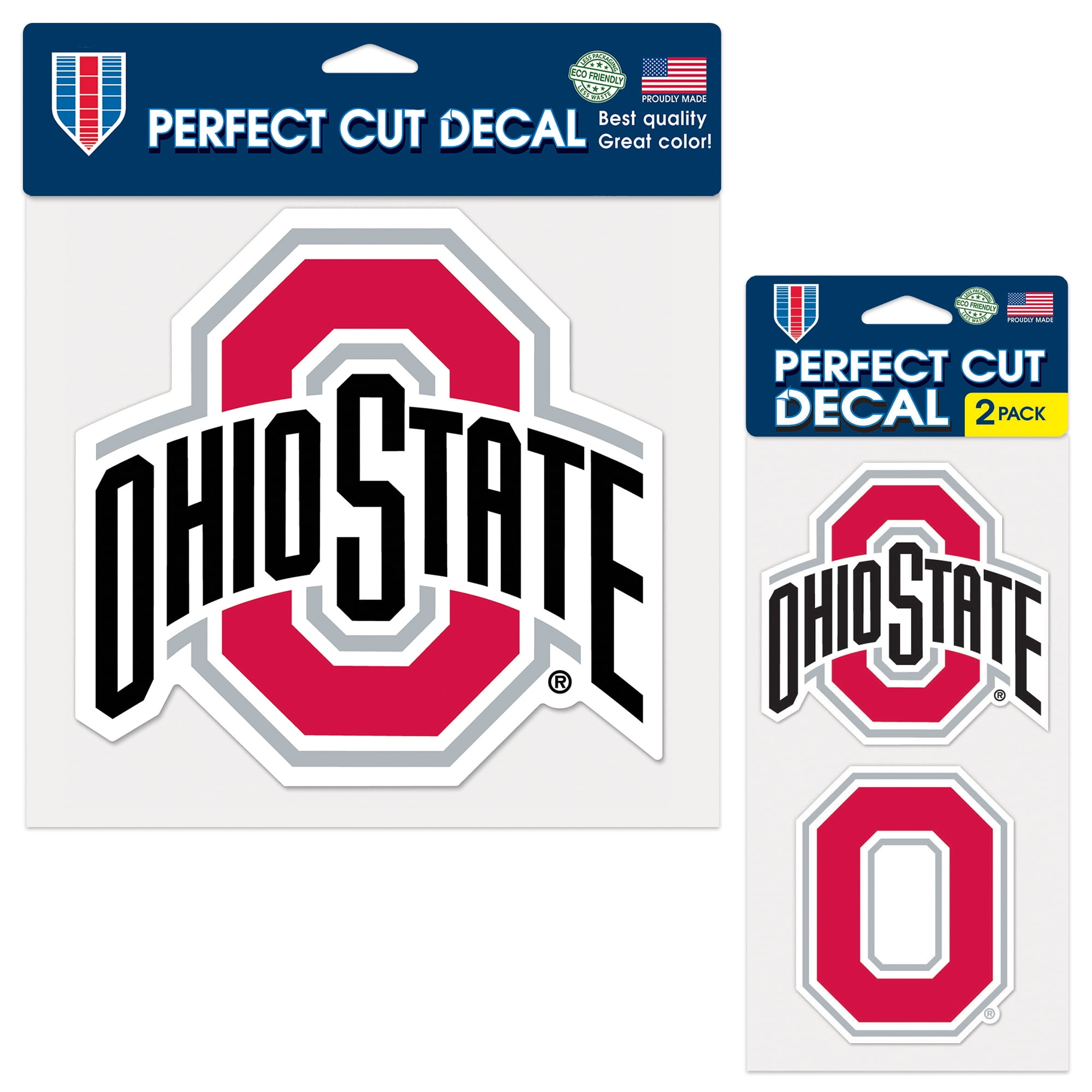 WinCraft Ohio State Buckeyes Three-Pack Perfect Cut Decal Sheet ...
