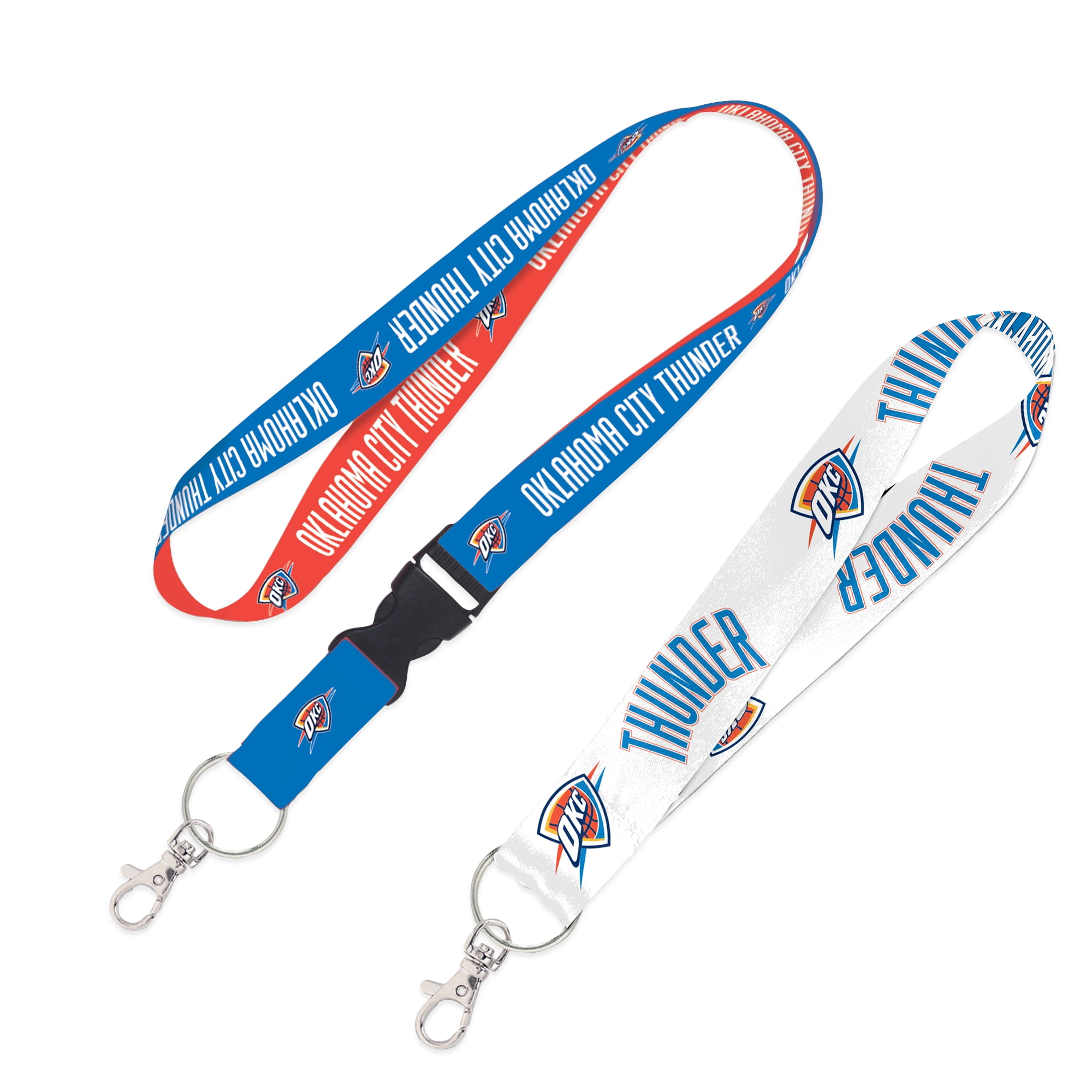 WinCraft Oklahoma City Thunder 2-Pack Lanyard with Detachable Buckle ...