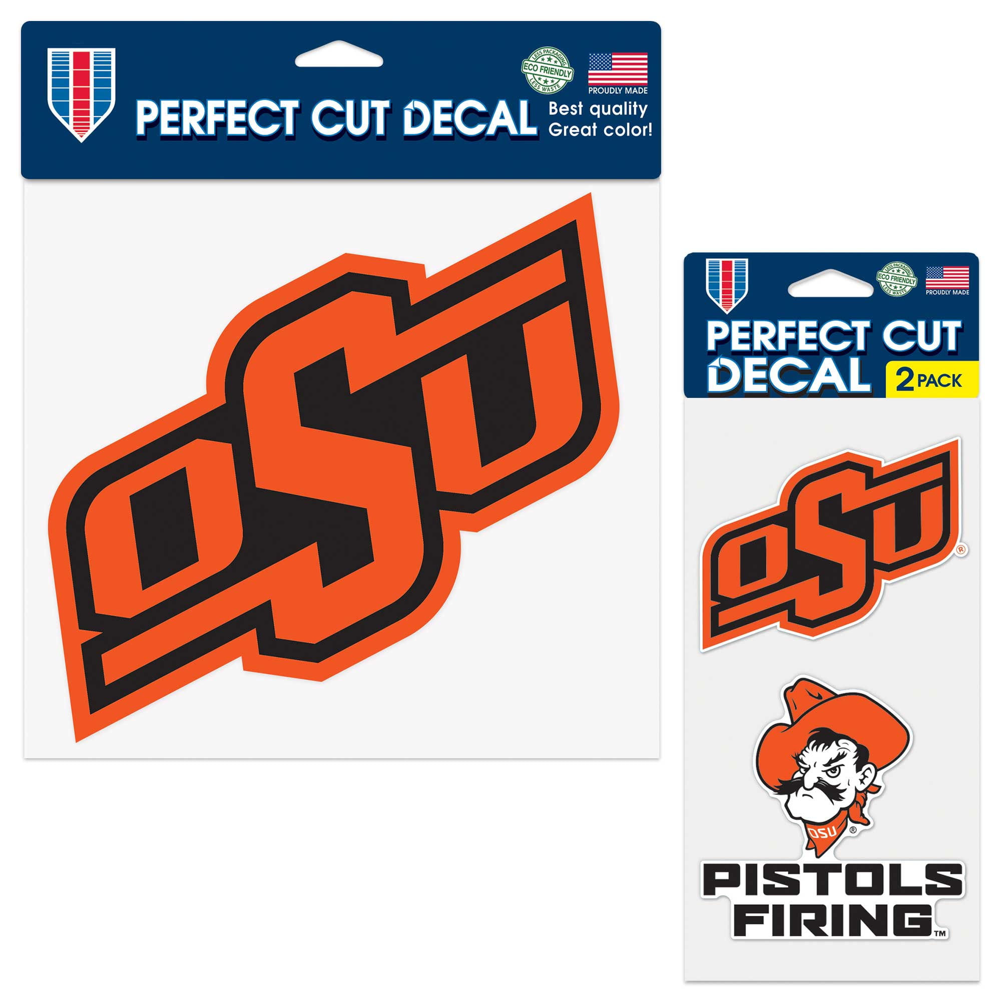WinCraft Oklahoma State Cowboys Three-Pack Perfect Cut Decal Sheet ...