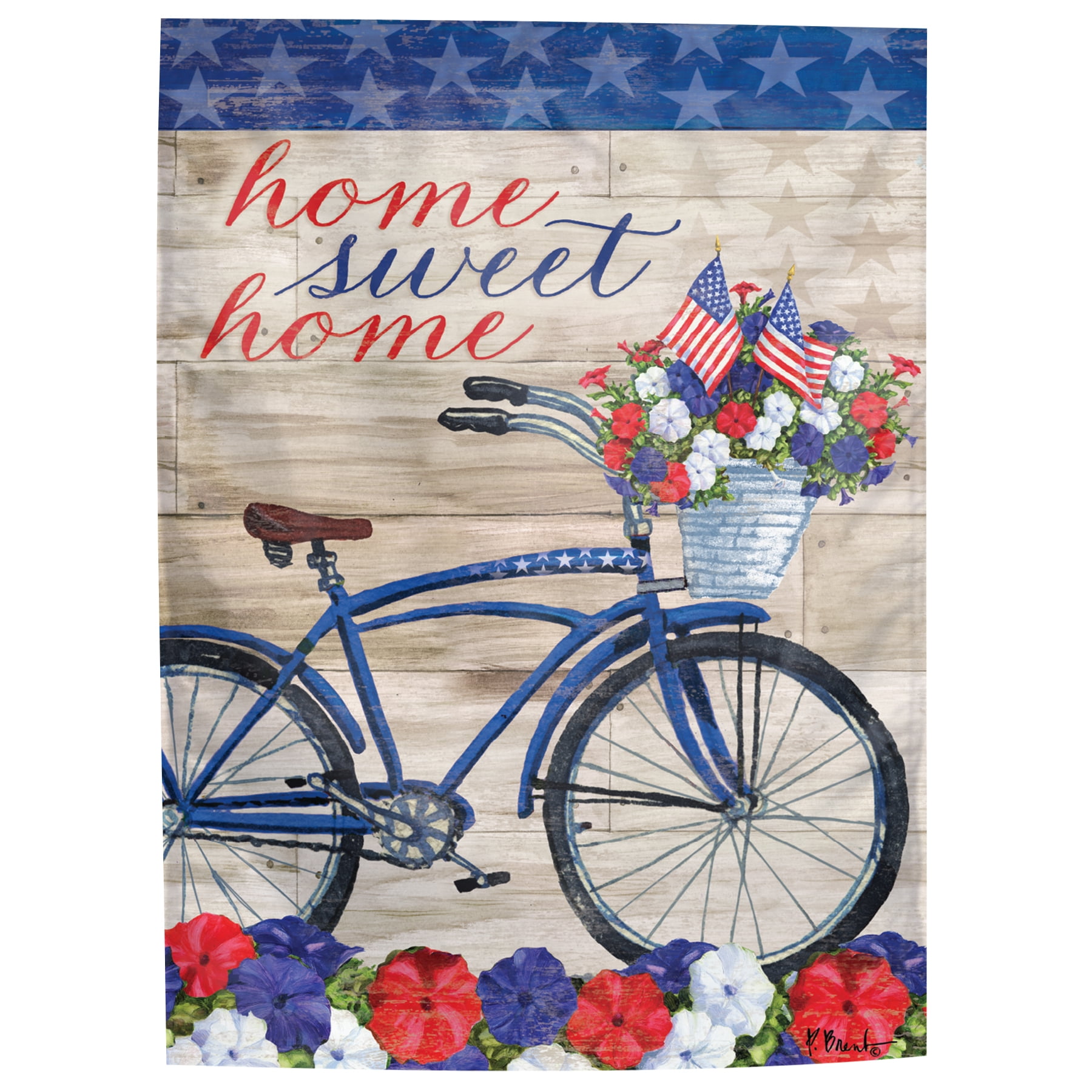 WinCraft Patriotic Bike Home Sweet Home 12" x 18" Garden Flag - Walmart.com