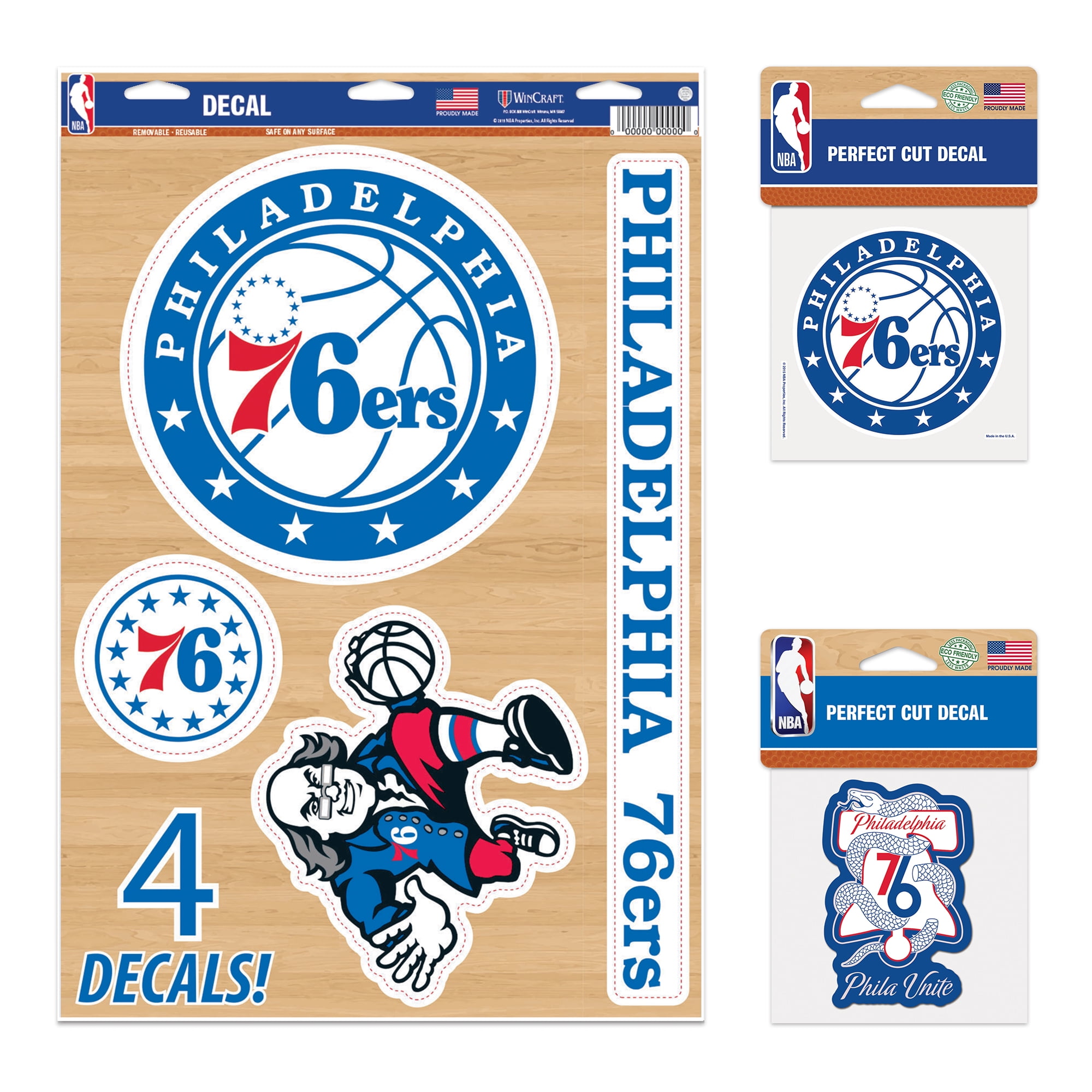 WinCraft Philadelphia 76ers Decal Variety Pack - Walmart.com