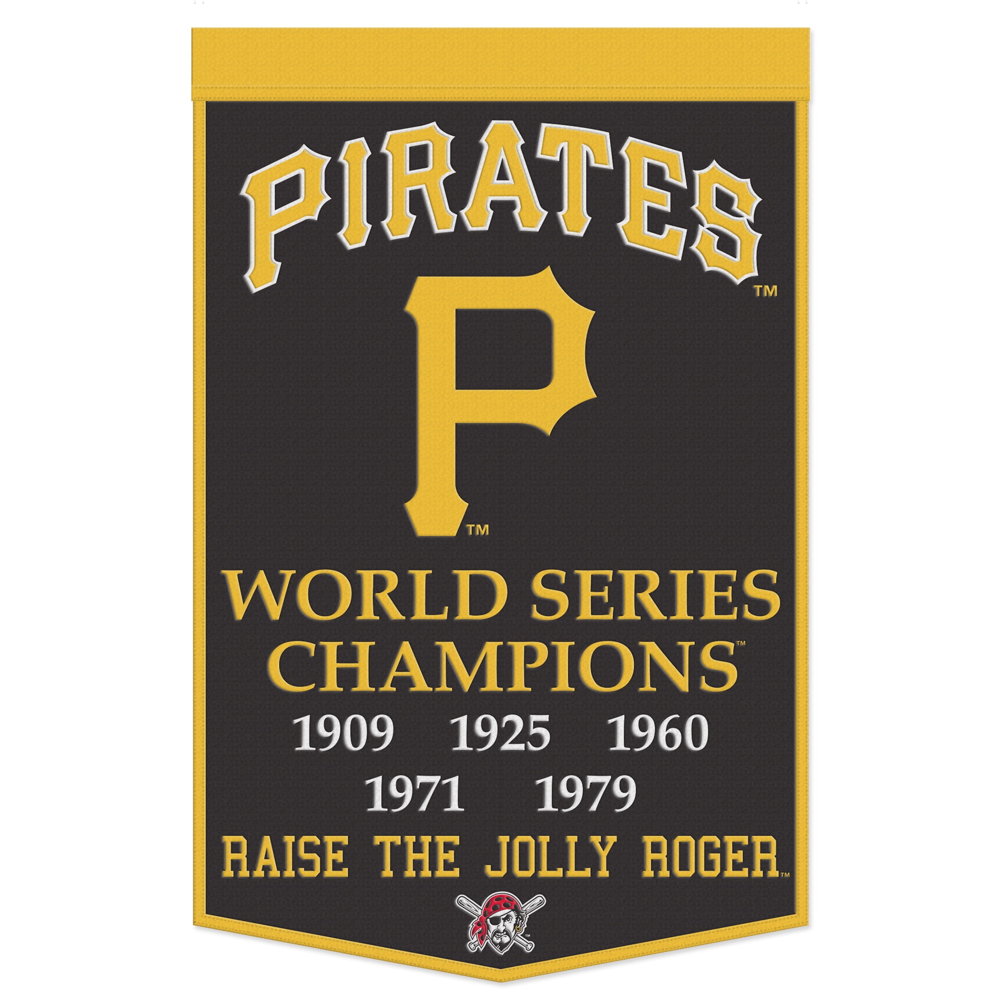 WinCraft Pittsburgh Pirates 24" x 38" Championship Banner - Walmart.com