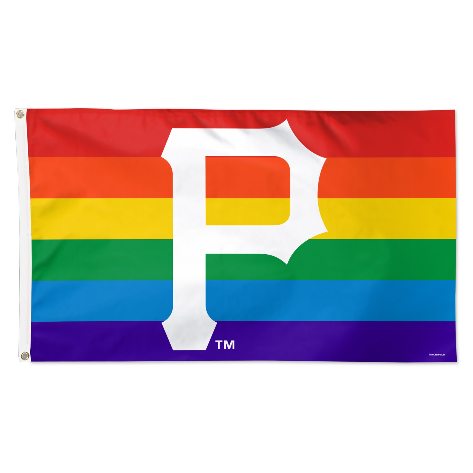 WinCraft Pittsburgh Pirates 3' x 5' Single-Sided Deluxe Team Pride Flag ...