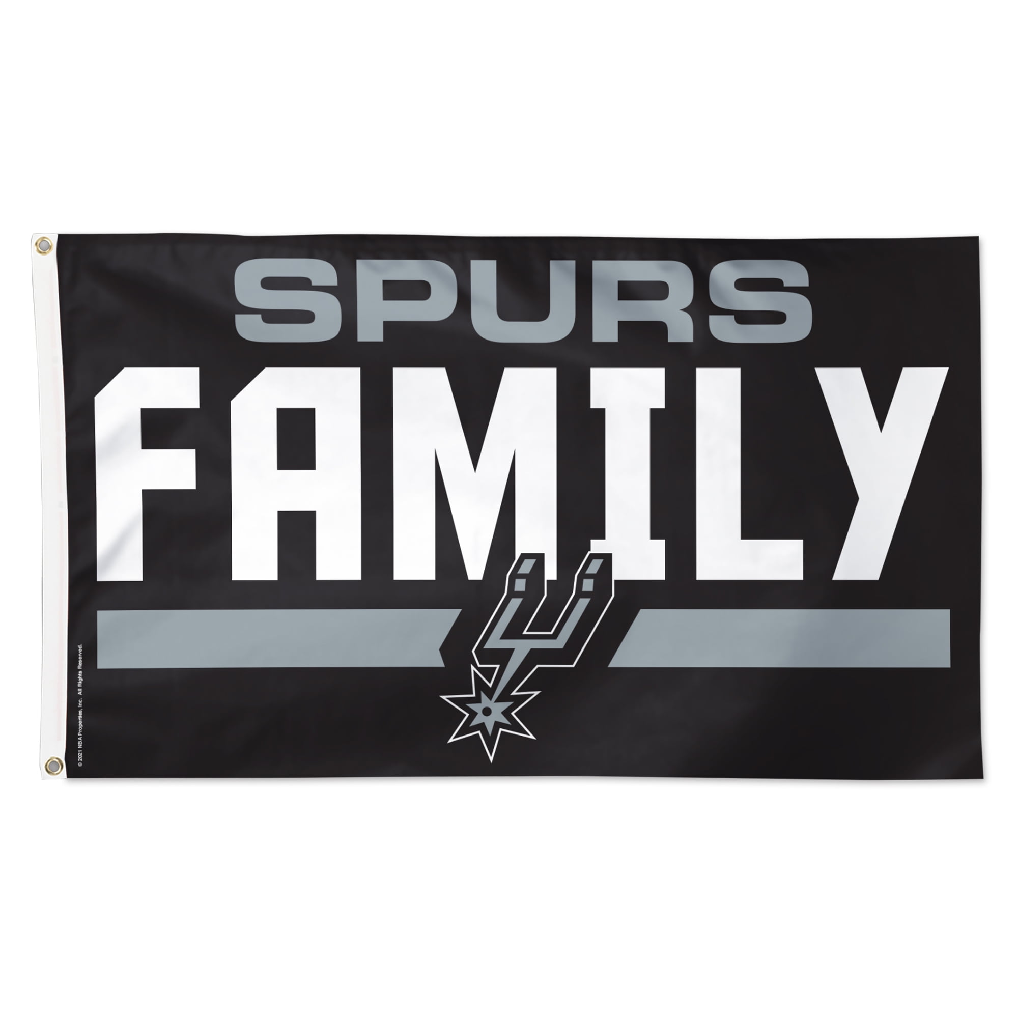 WinCraft San Antonio Spurs 3' x 5' Single-Sided Deluxe Team Slogan Flag ...