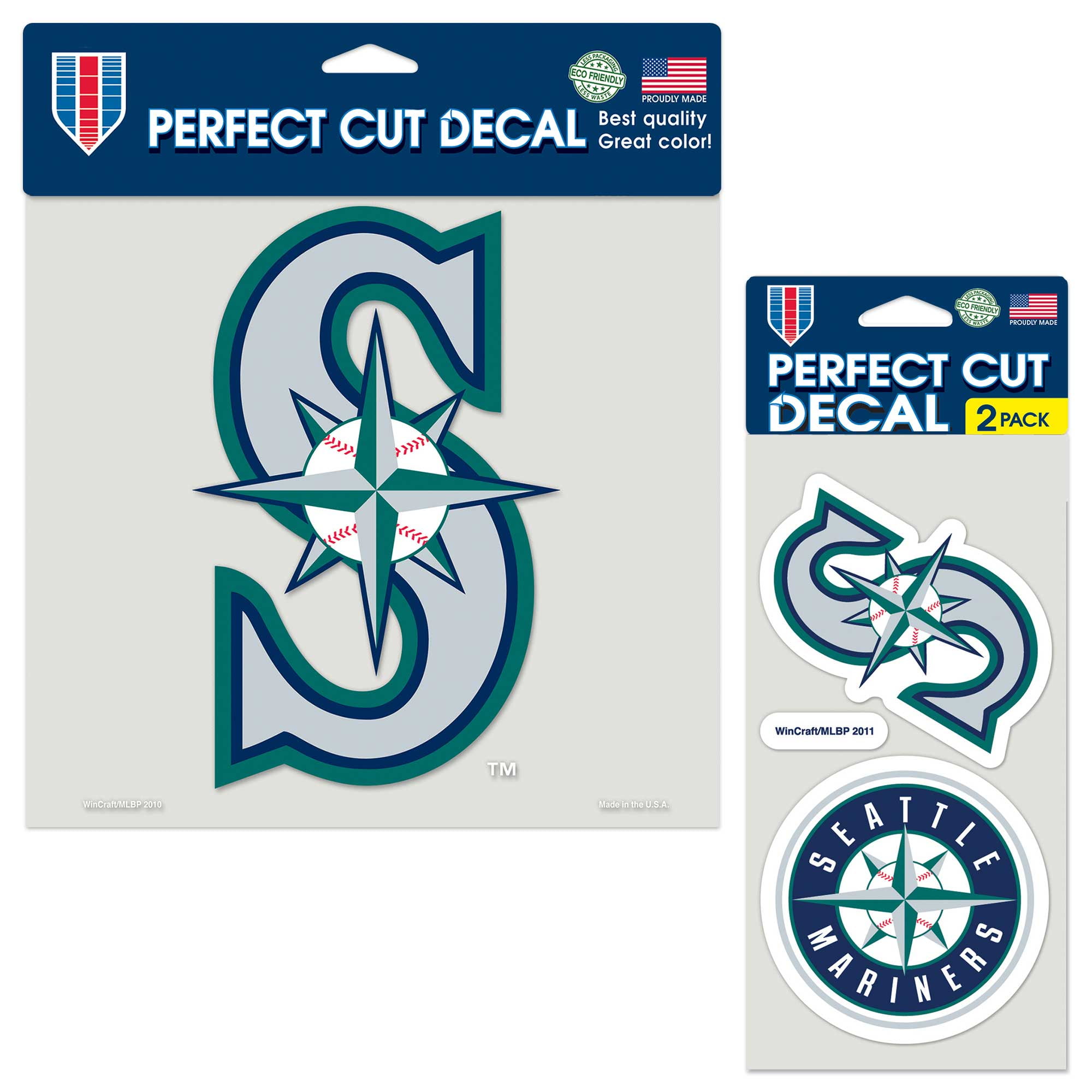 WinCraft Seattle Mariners Three-Pack Perfect Cut Decal Sheet - Walmart.com
