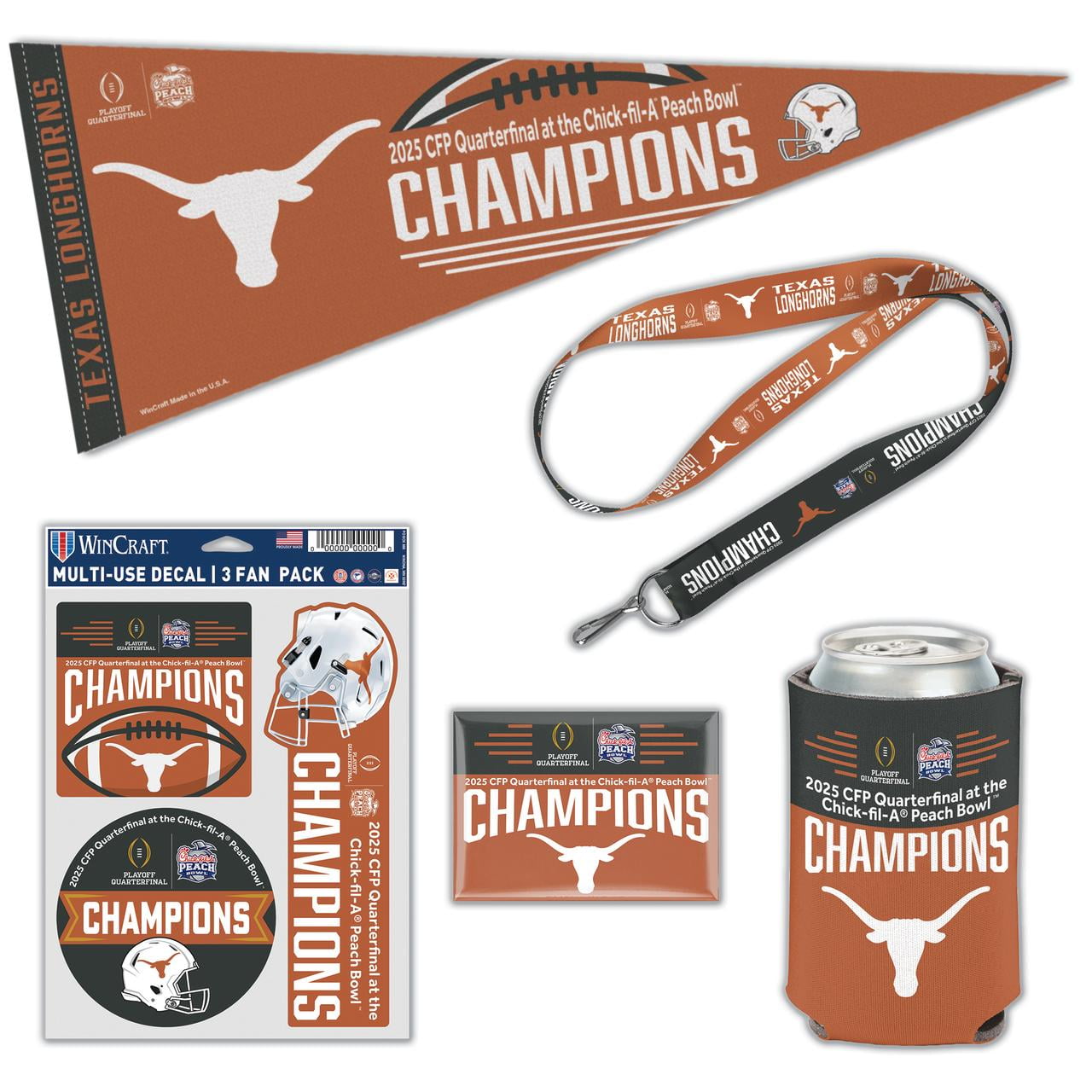 WinCraft Texas Longhorns College Football Playoff 2025 Peach Bowl ...
