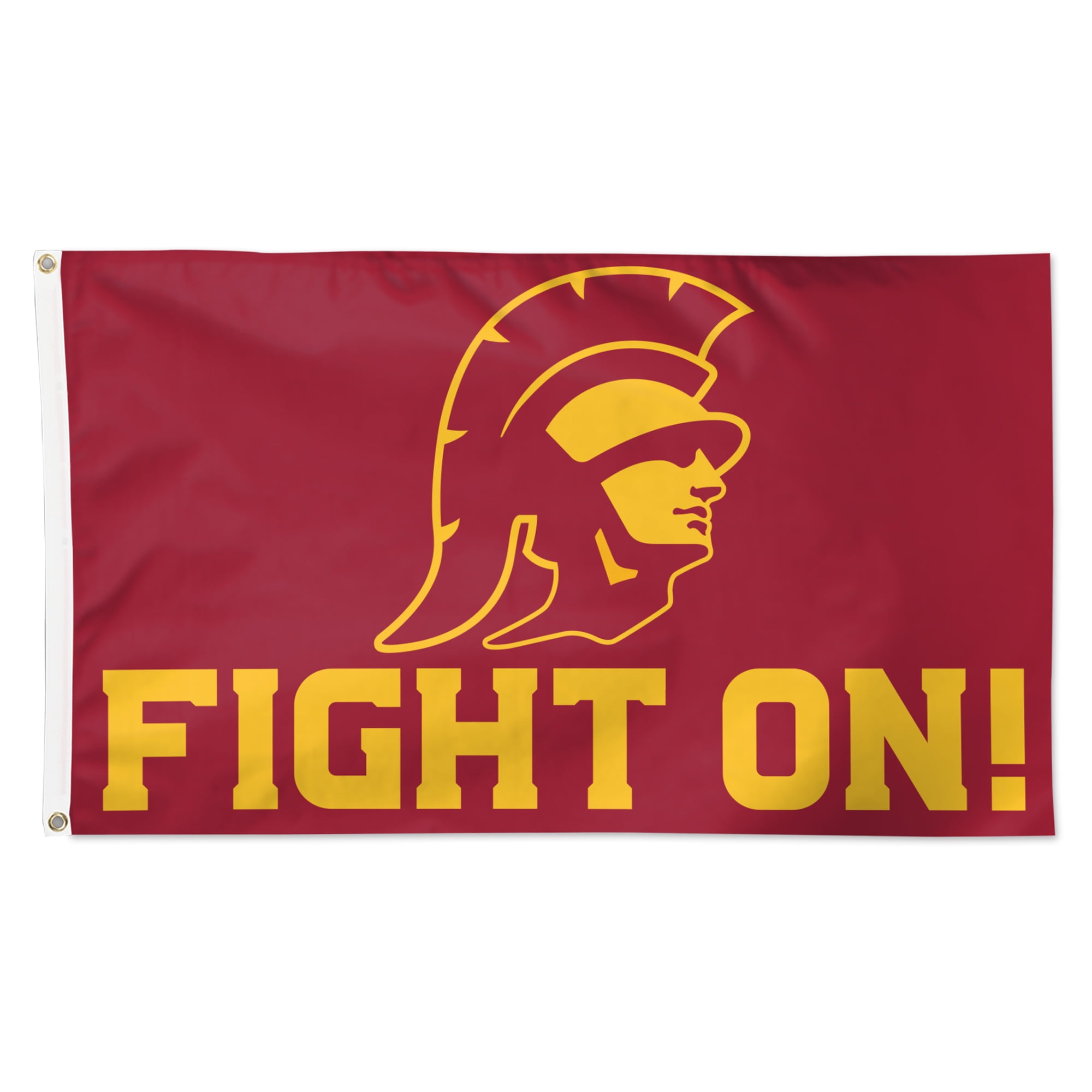 WinCraft USC Trojans 3' x 5' Single-Sided Deluxe Team Slogan Flag ...