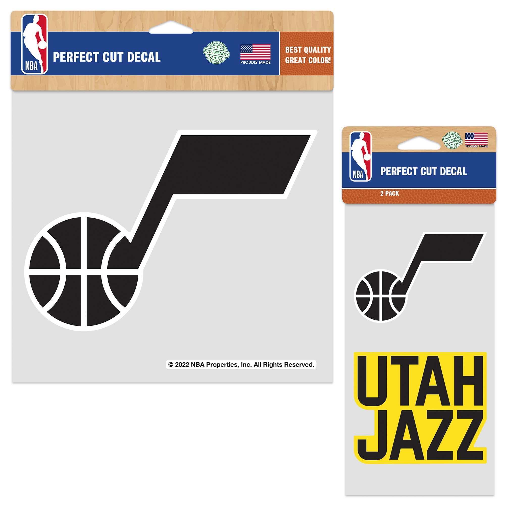 WinCraft Utah Jazz Three-Pack Perfect Cut Decal Sheet - Walmart.com