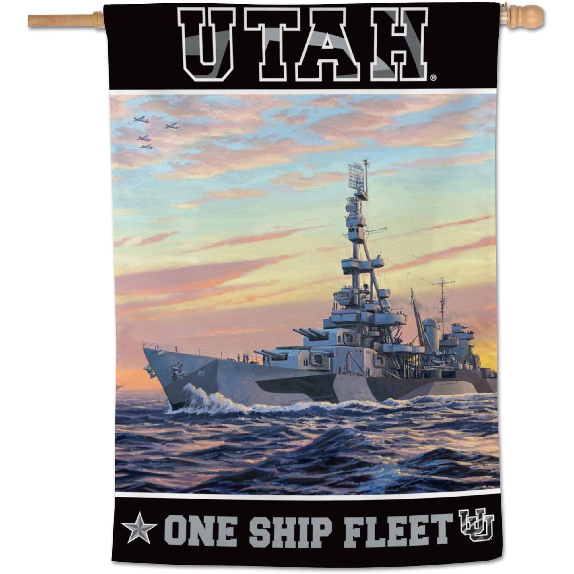 WinCraft Utah Utes 28" x 40" Military Appreciation Single-Sided ...