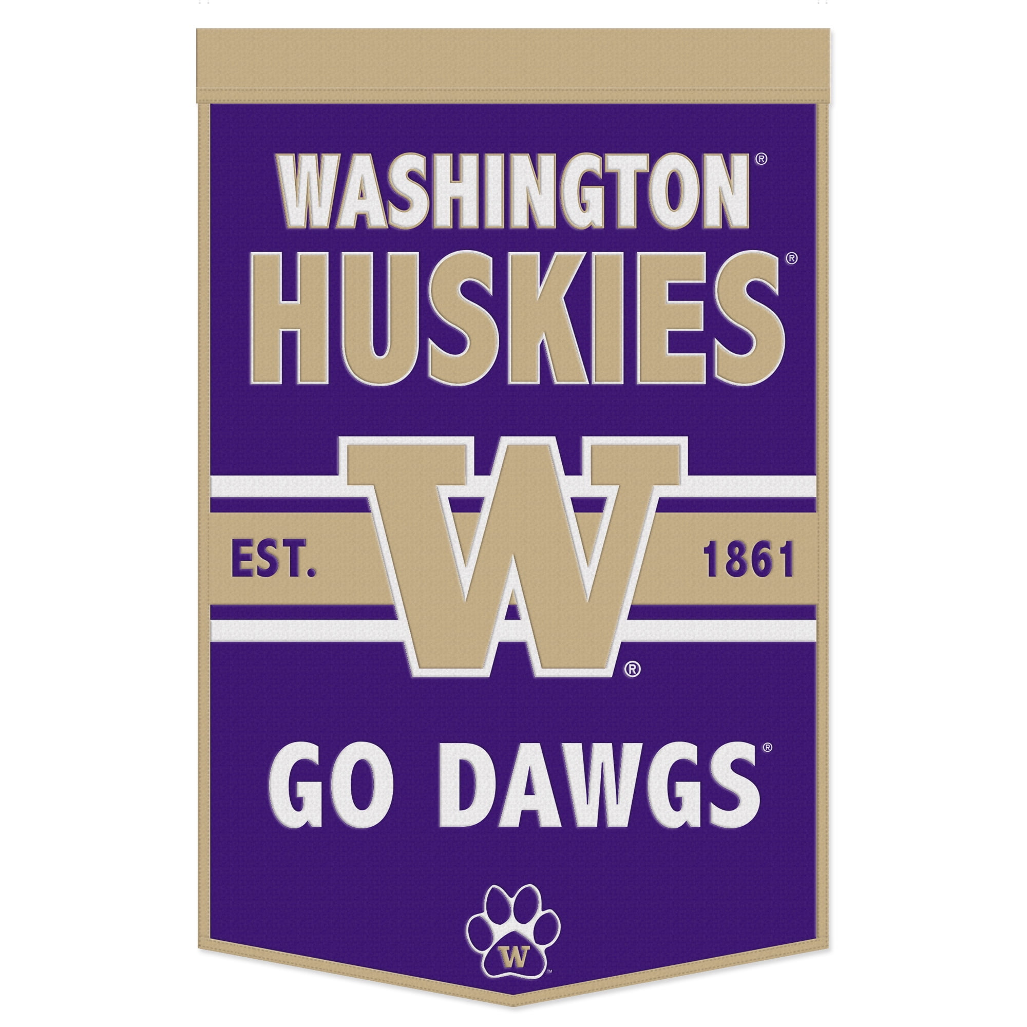 WinCraft Washington Huskies 24" x 38" Slogan Banner - Walmart.com