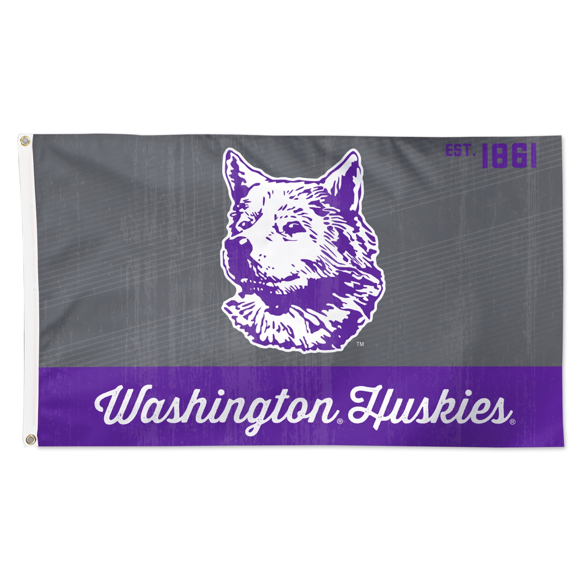 WinCraft Washington Huskies 3' x 5' Single-Sided Heritage Inspired ...