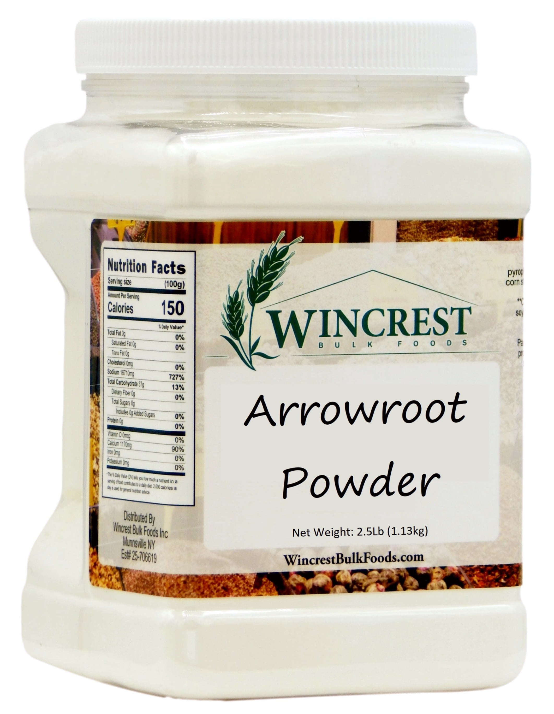 WinCrest Arrowroot Powder - 2.5 Lb Tub - Walmart.com