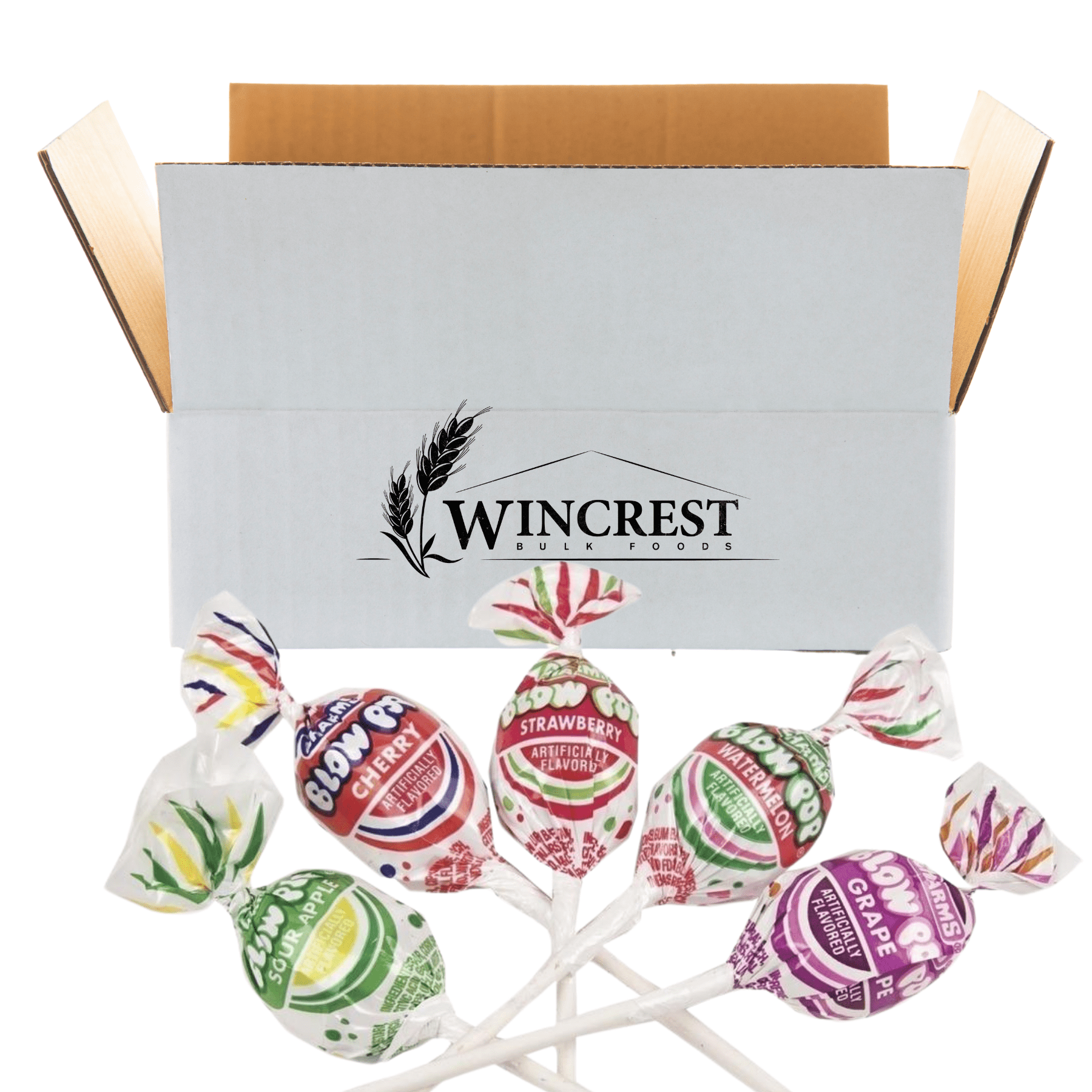 WinCrest Assorted Charms Blow Pops - Lollipop Suckers - 5 Lb Case ...
