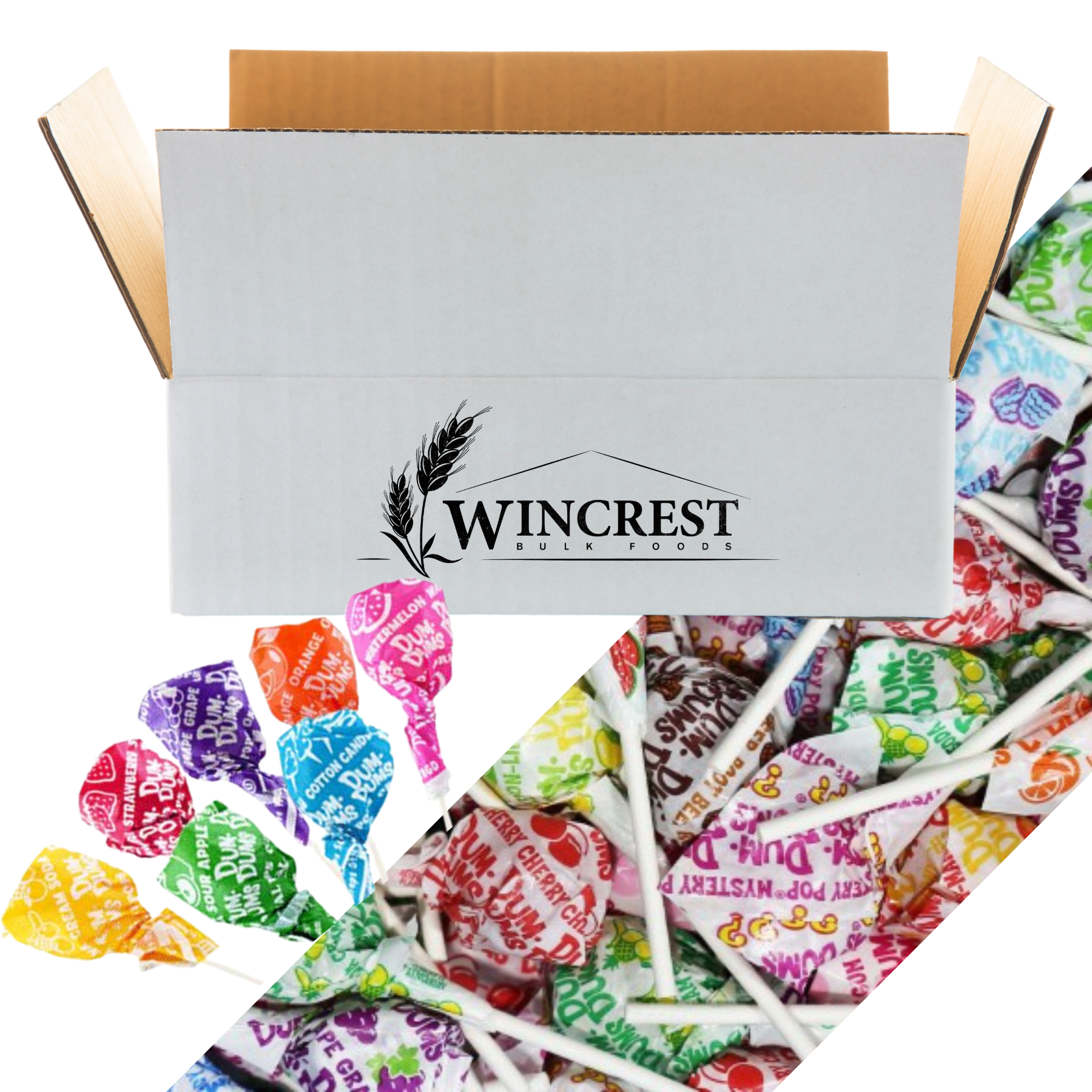 WinCrest Assorted Flavor Dum Dum Lollipops - 5 Lb Case - Walmart.com