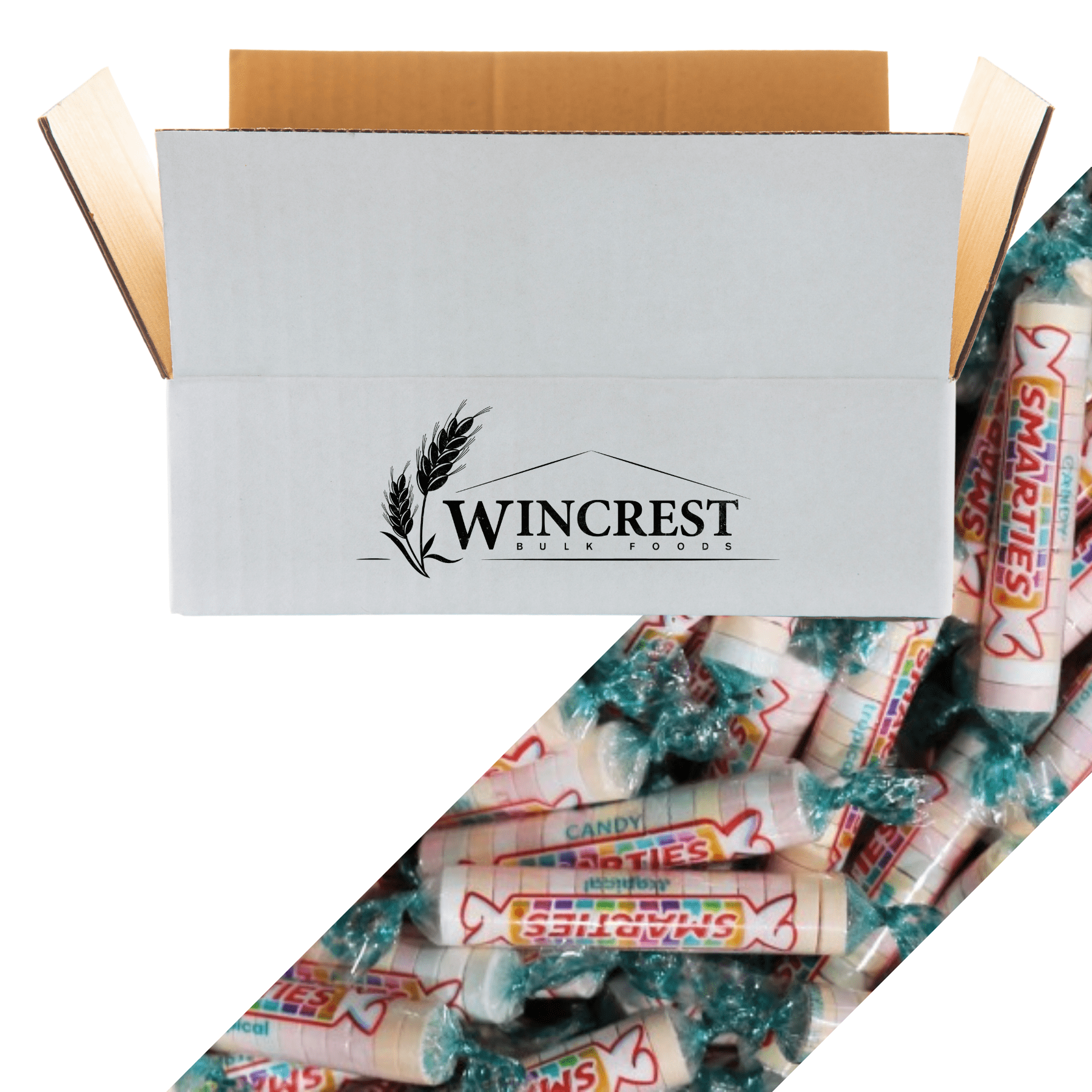 WinCrest Assorted Flavor Tropical Smarties - Wrapped Rolls - 5 Lb Case ...
