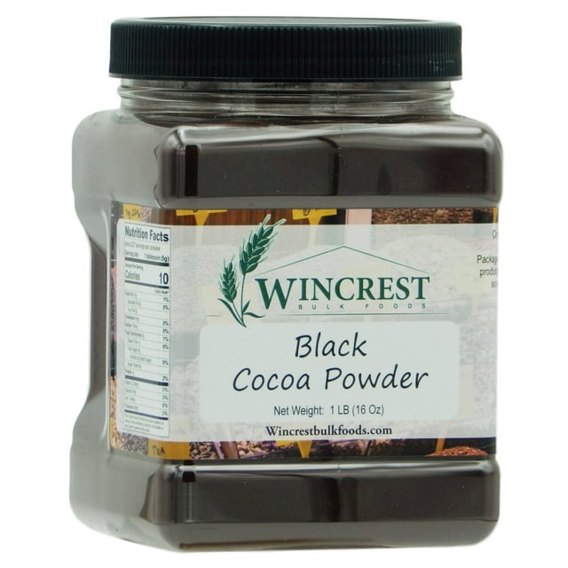 WinCrest Specialty Dark Black Cocoa Powder - 1 Lb Tub for Baking, Ideal ...