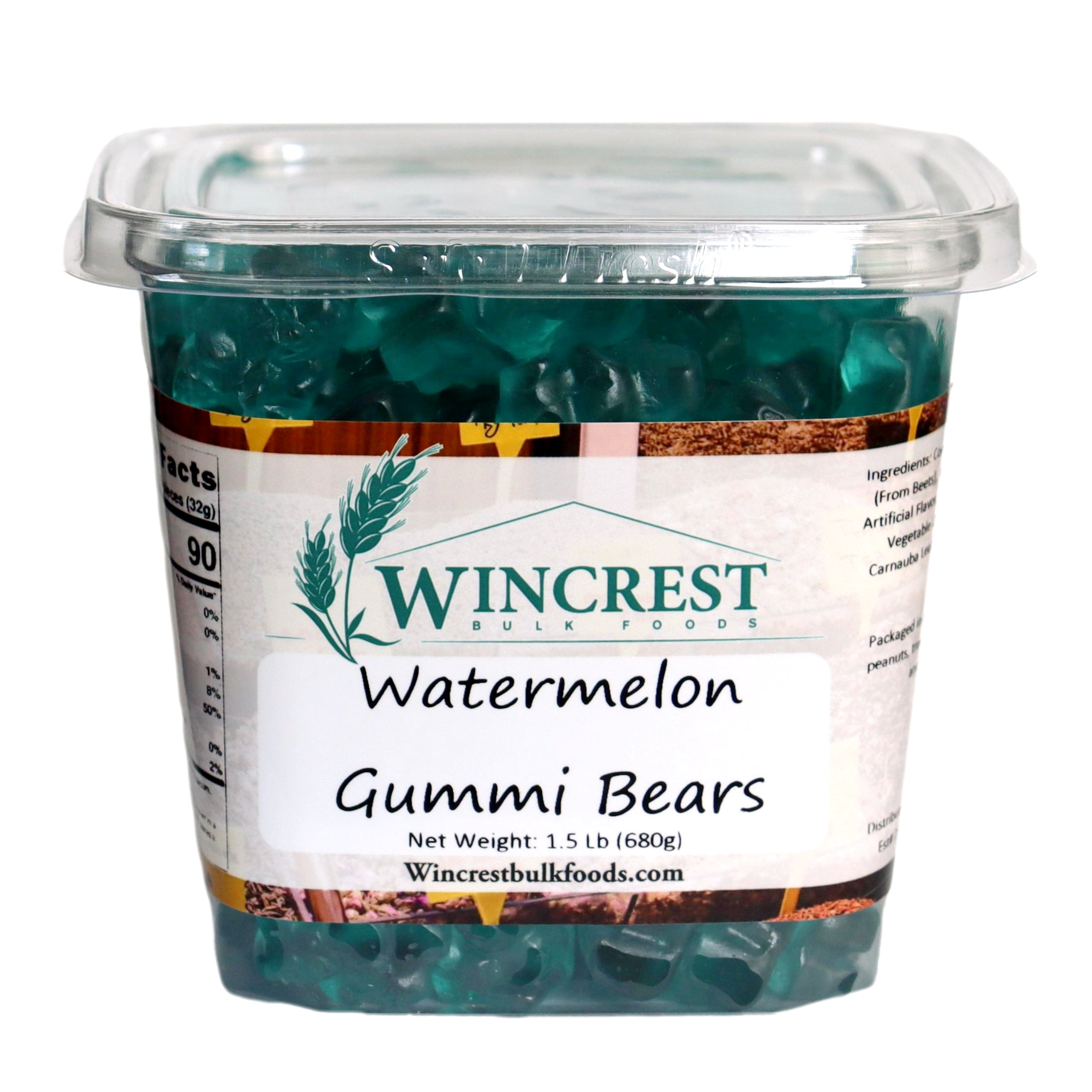 WinCrest Blue Watermelon Gummi Bears - 1.5 Lb Tub - Walmart.com