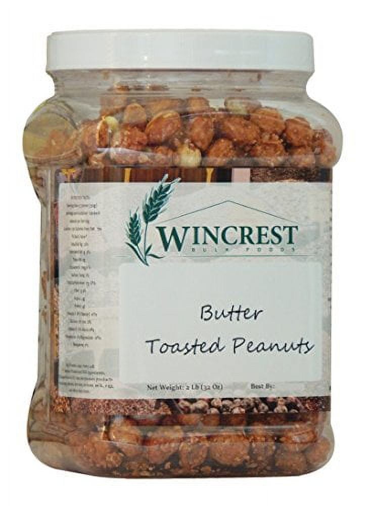 Wincrest Butter Toasted Peanuts, Crunchy Sweet Honey Coating, 2 Lb Tub ...