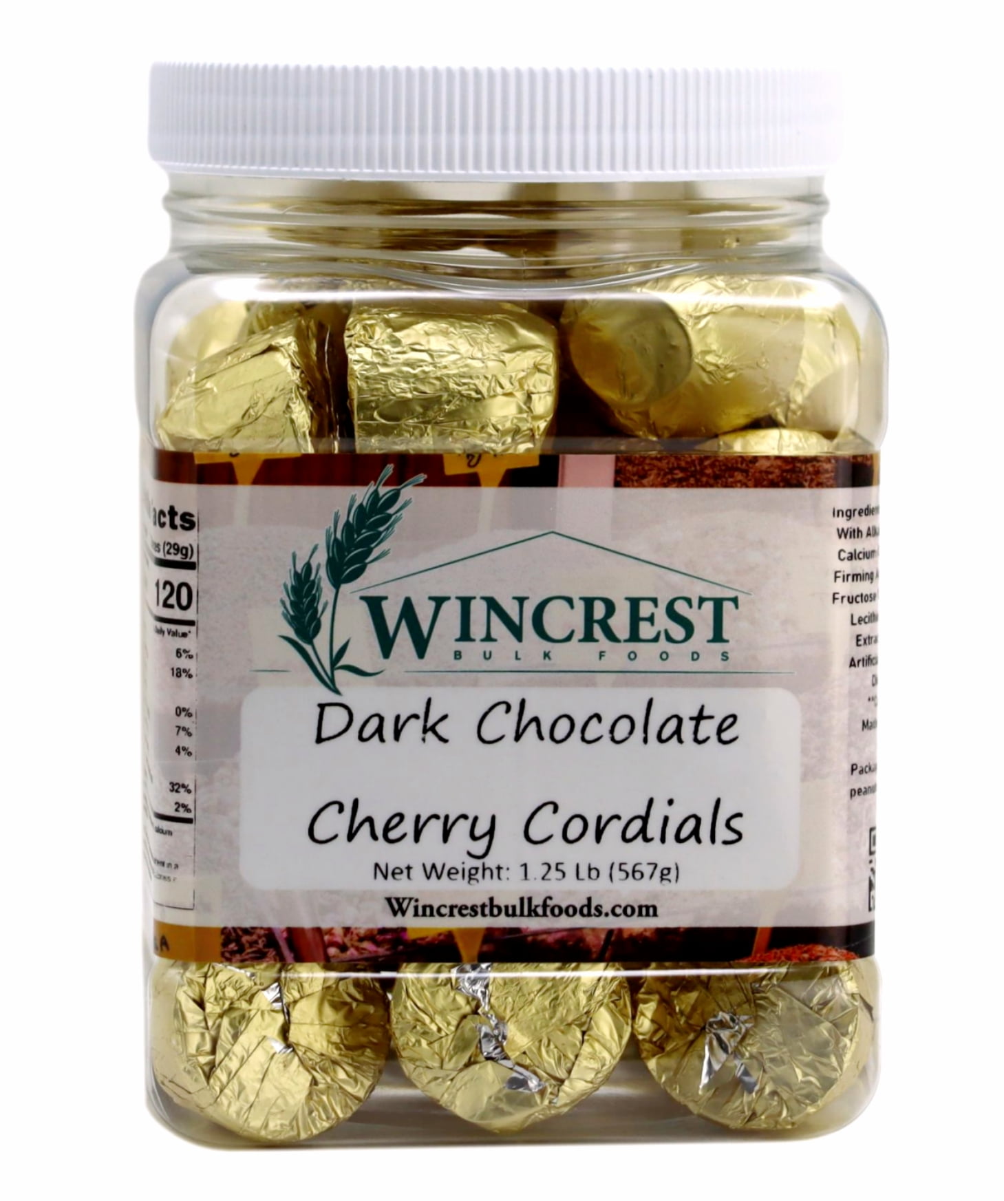 WinCrest Dark Chocolate Cherry Cordials - 1.25 Lb Tub - Walmart.com