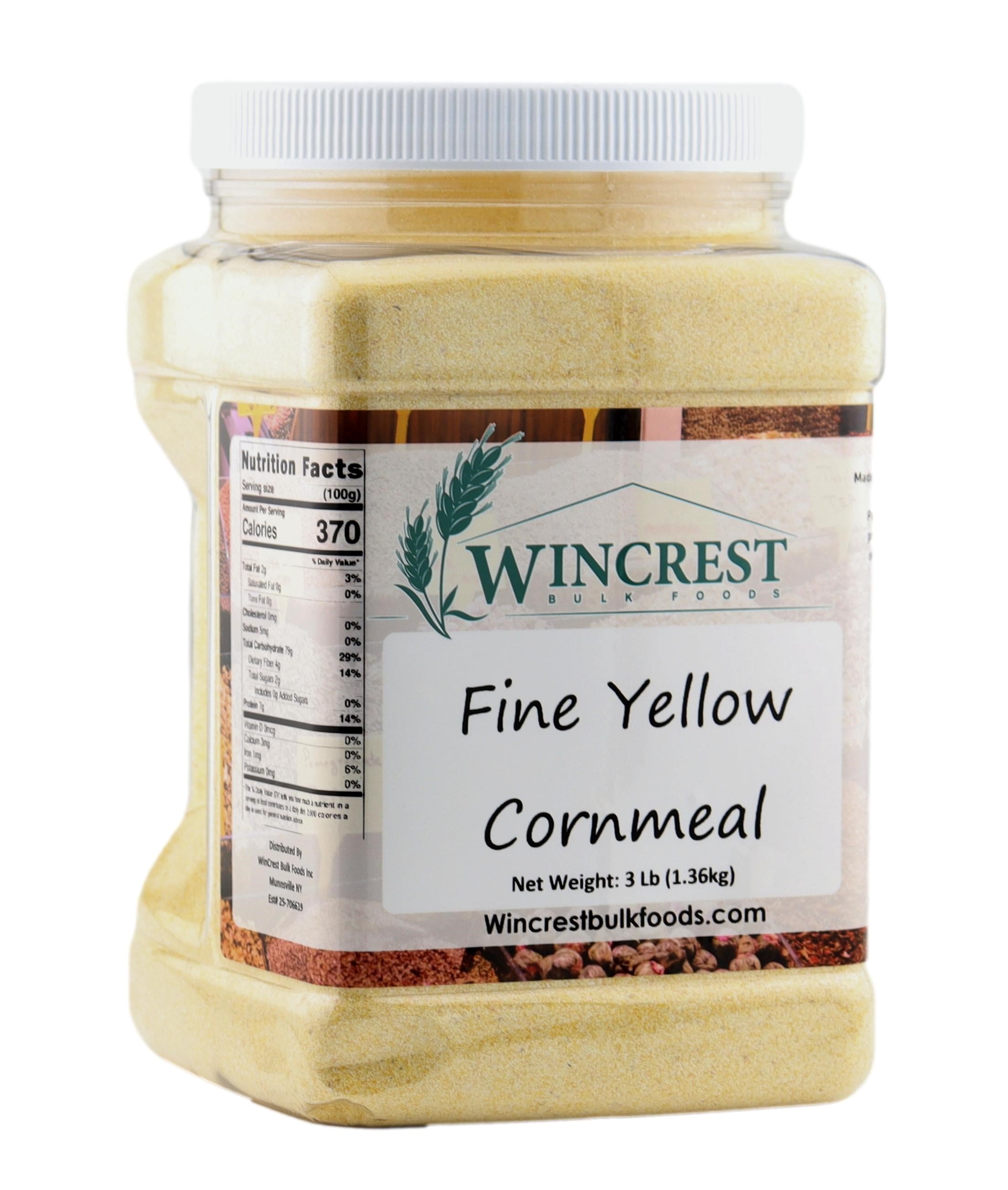 Wincrest, Fine Yellow Cornmeal, 3 Lb Tub, Versatile Pantry Staple ...