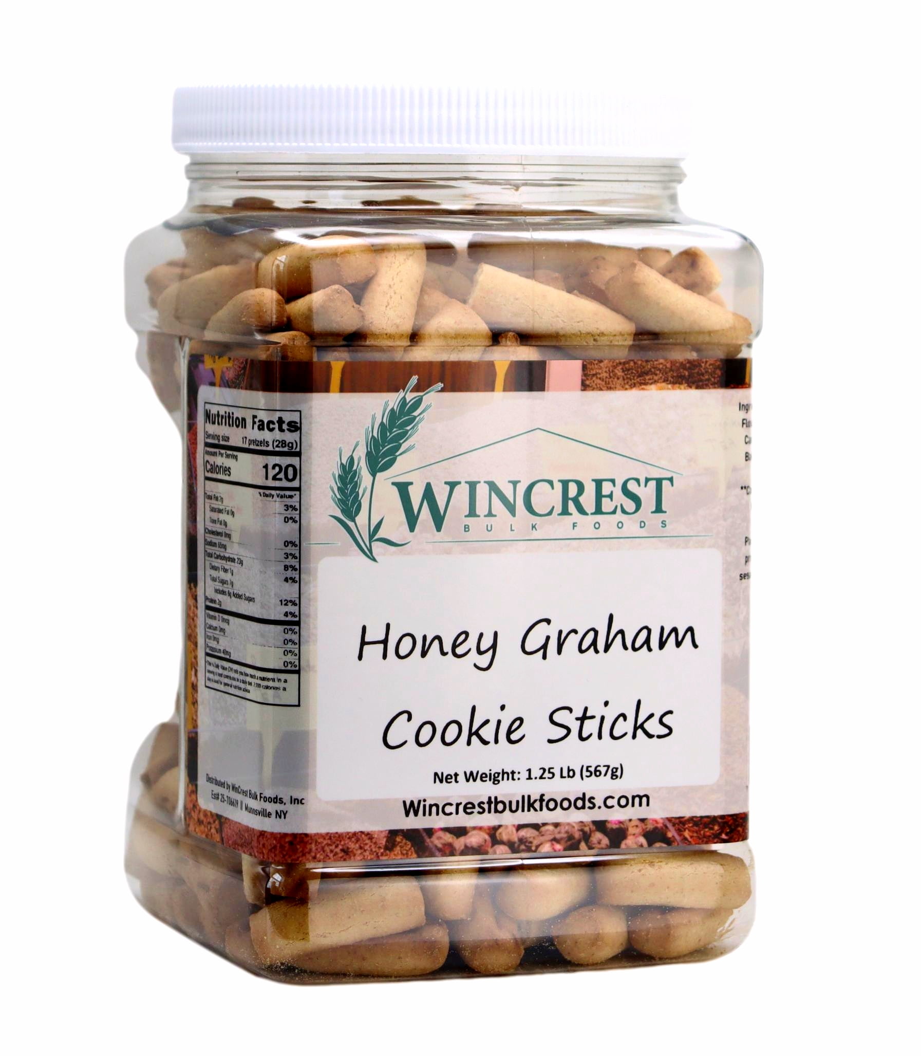 WinCrest Honey Graham Cookie Sticks - 1.25 Lb Tub - Walmart.com