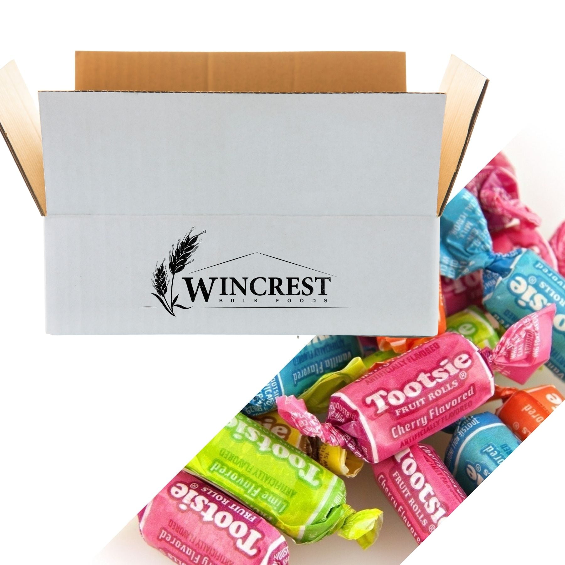 WinCrest Mini Fruit Tootsie Roll Midgees (5 Flavors) - 5 Lb Case ...
