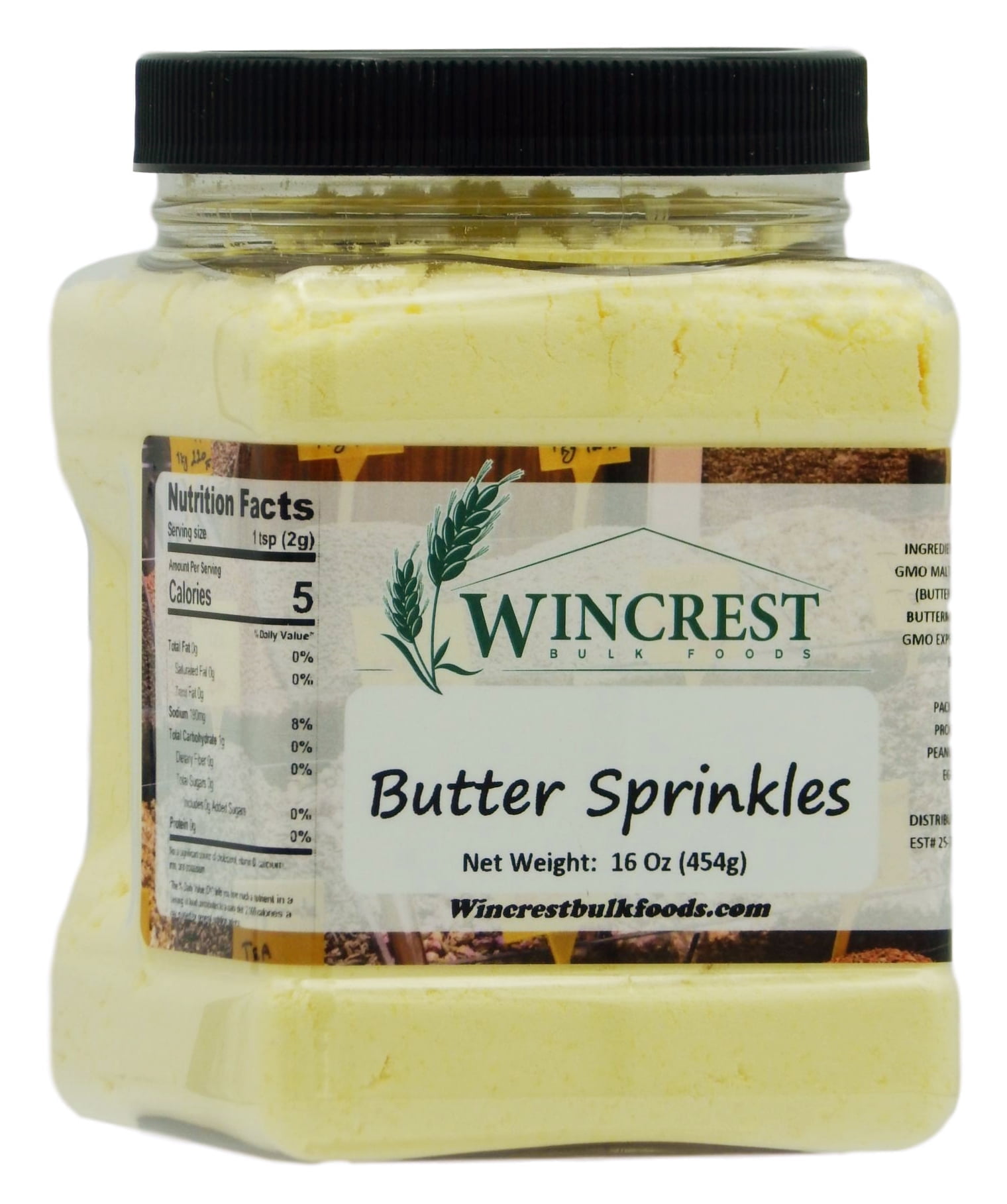 WinCrest Natural Butter Powder (Butter Sprinkles) - 1 Lb Tub - Walmart.com