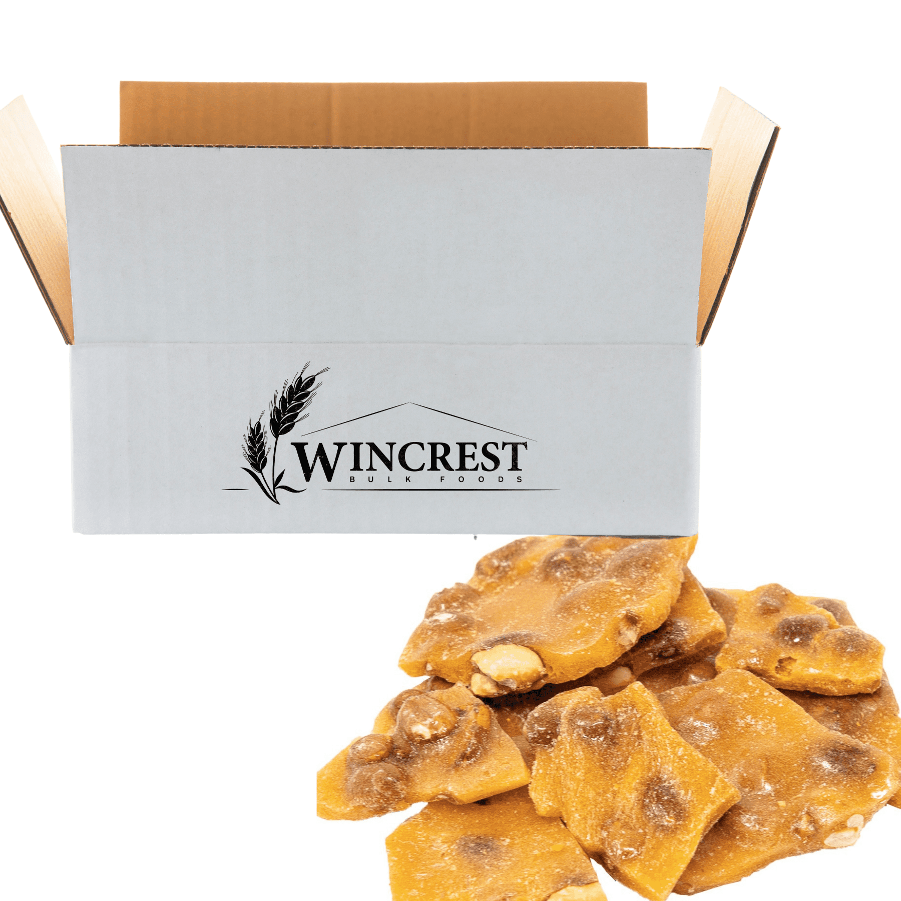 WinCrest Peanut Brittle, Thin Crispy Candy, 5 Lb Case, Premium ...