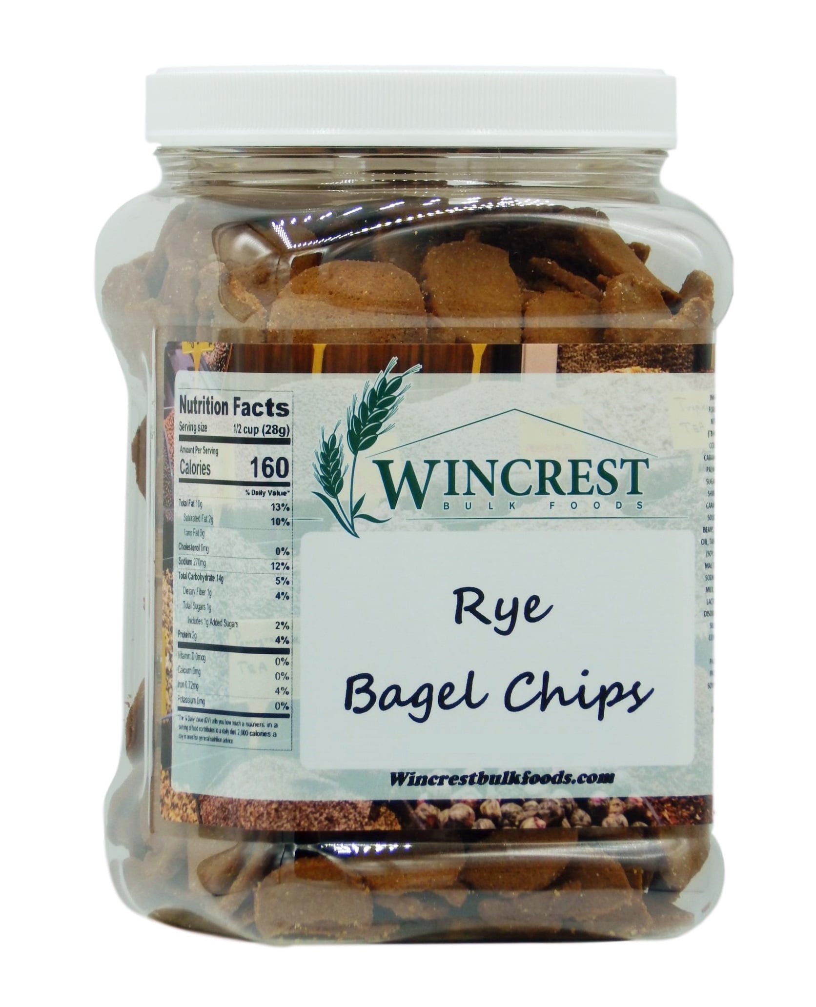 WinCrest Worcestershire Rye Bagel Chips - 1.25 Lb Tub - Walmart.com