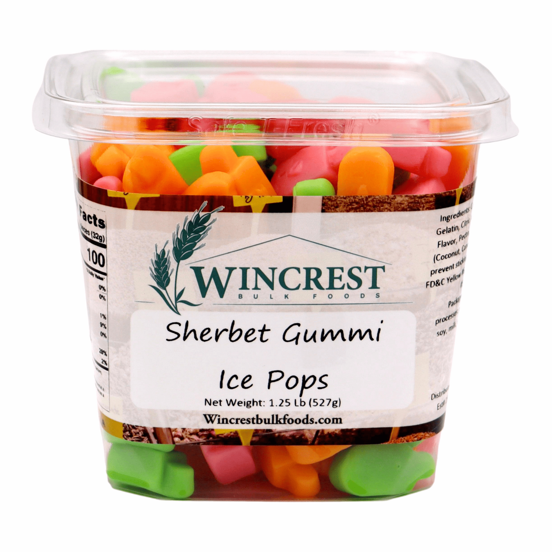 WinCrest Sherbet Gummi Ice Pops - 1.25 Lb Tub - Walmart.com