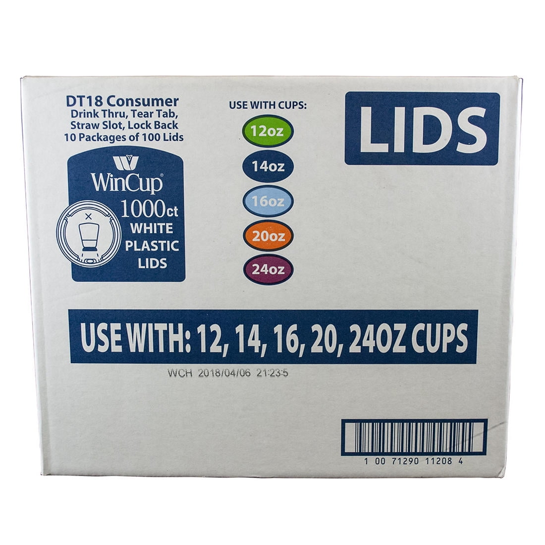 WinCup Plastic Cup Lids, 10 pk./100 ct. - White - Walmart.com
